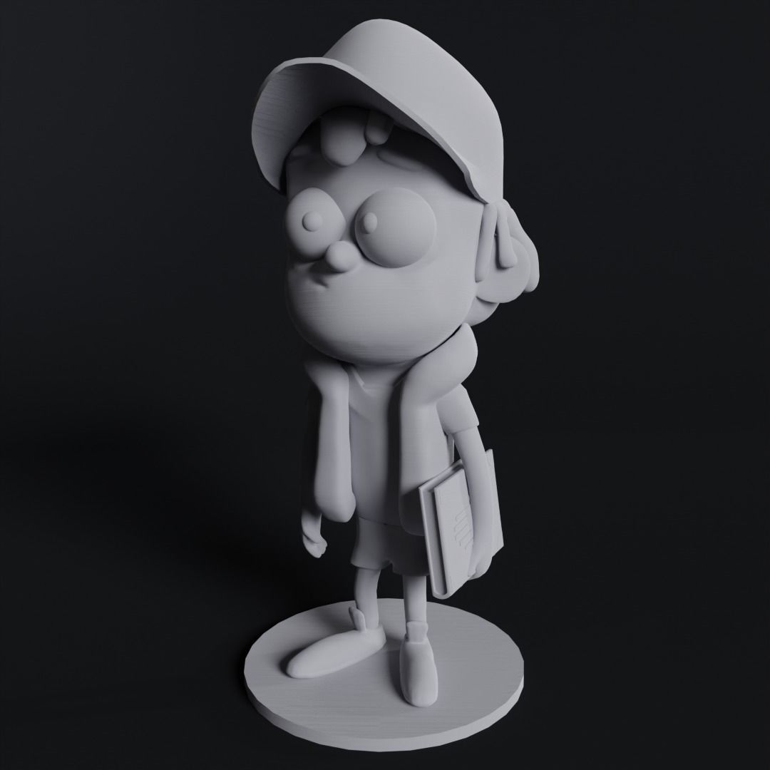 Gravity Falls - Dipper Pines free 3D model 3D printable | CGTrader
