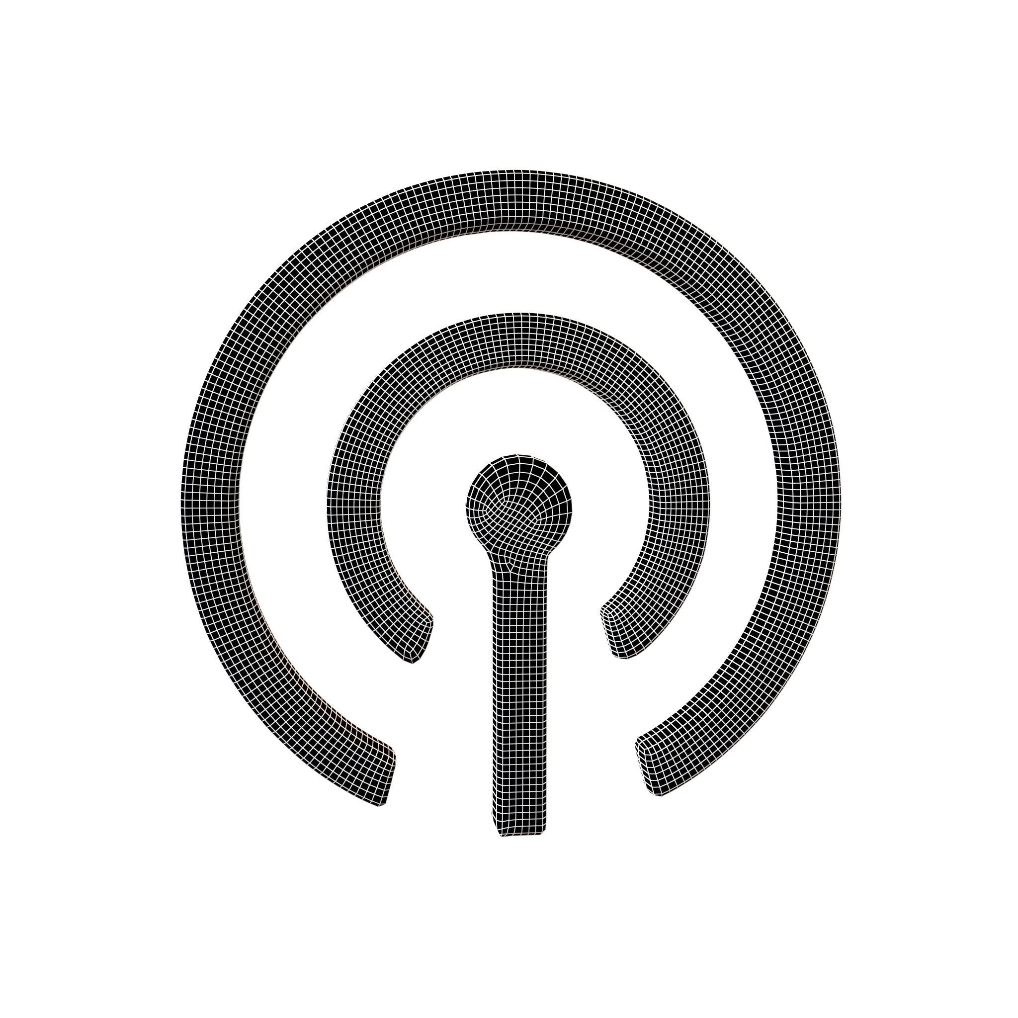 3D model Cellular Symbol V1 004 VR / AR / low-poly | CGTrader