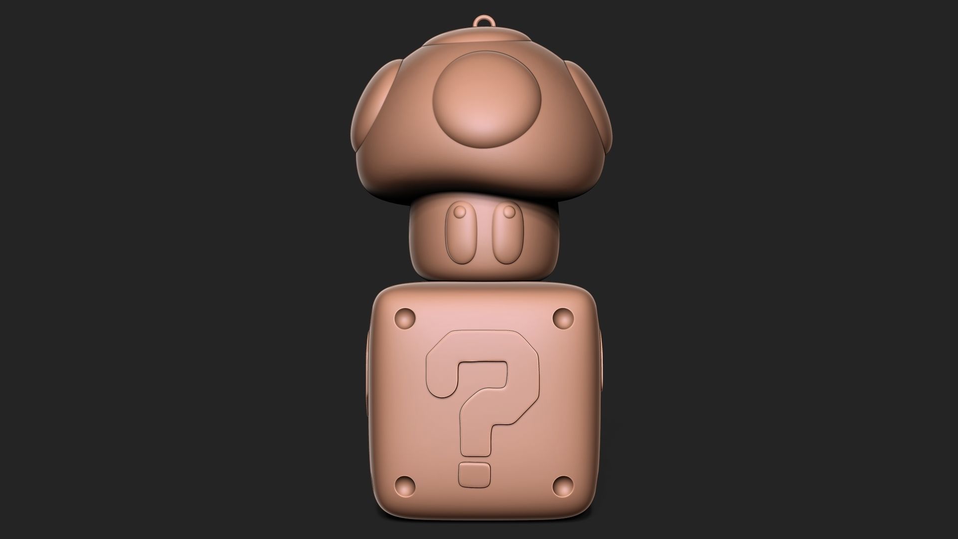 Super Mario keychain 3D model 3D printable | CGTrader