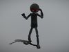 3D model Stickman figure with eyes VR / AR / low-poly rigged animated ...