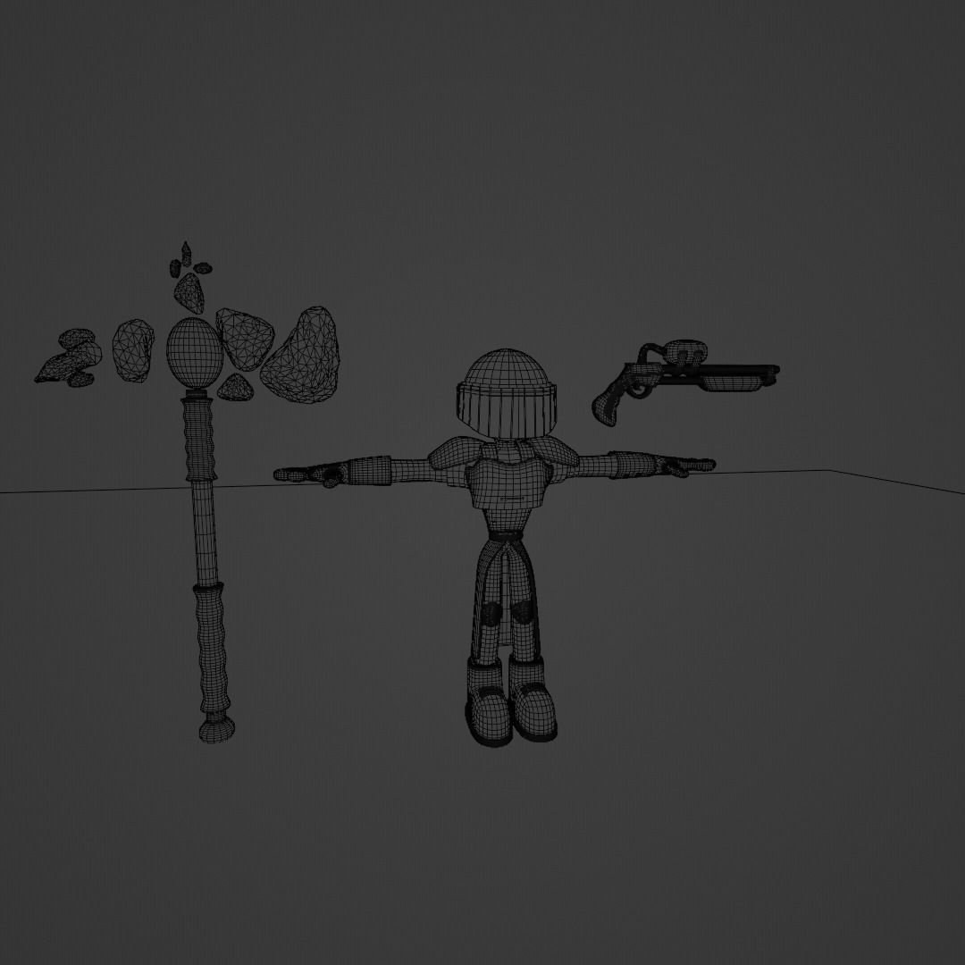 Shadow Character 3 The Enforcer free 3D model rigged | CGTrader