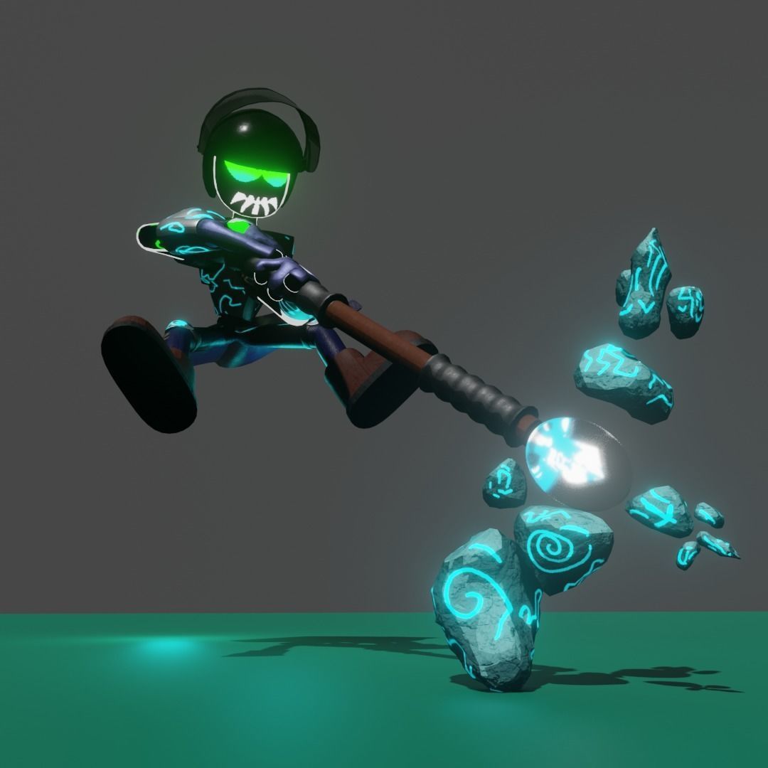 Shadow Character 3 The Enforcer free 3D model rigged | CGTrader