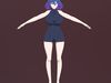 3D model Anime Vermeil in Gold Character Low-poly VR / AR / low-poly ...