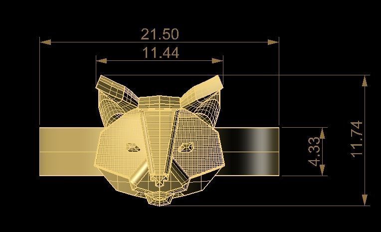 Cat Ring Design 3D model 3D printable | CGTrader