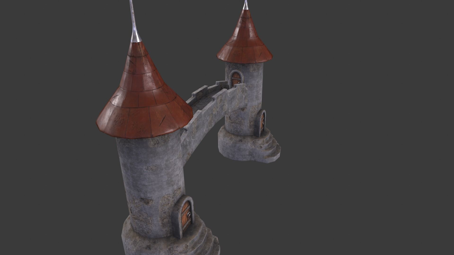 3D model Medieval Tower-4 VR / AR / low-poly | CGTrader