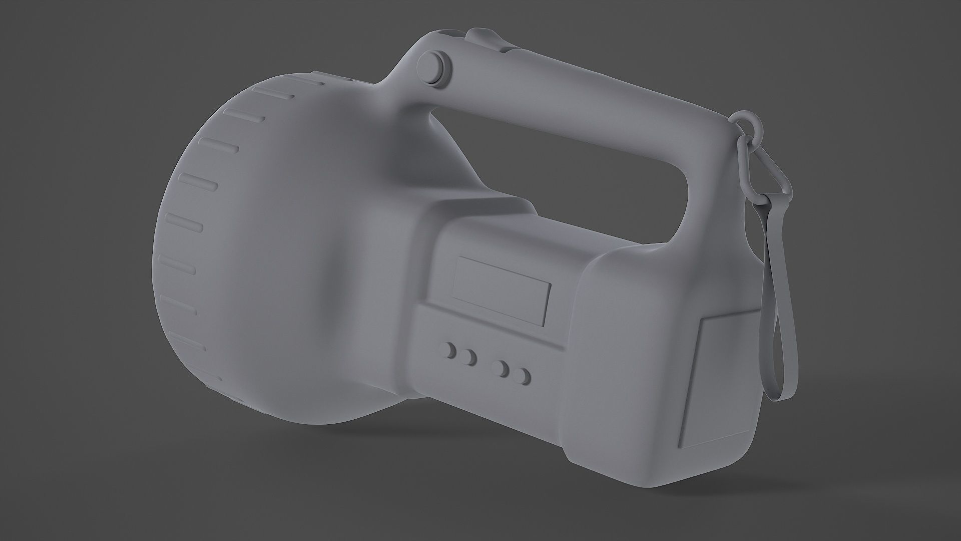 Handheld Rechargeable Flash Light 3D model | CGTrader
