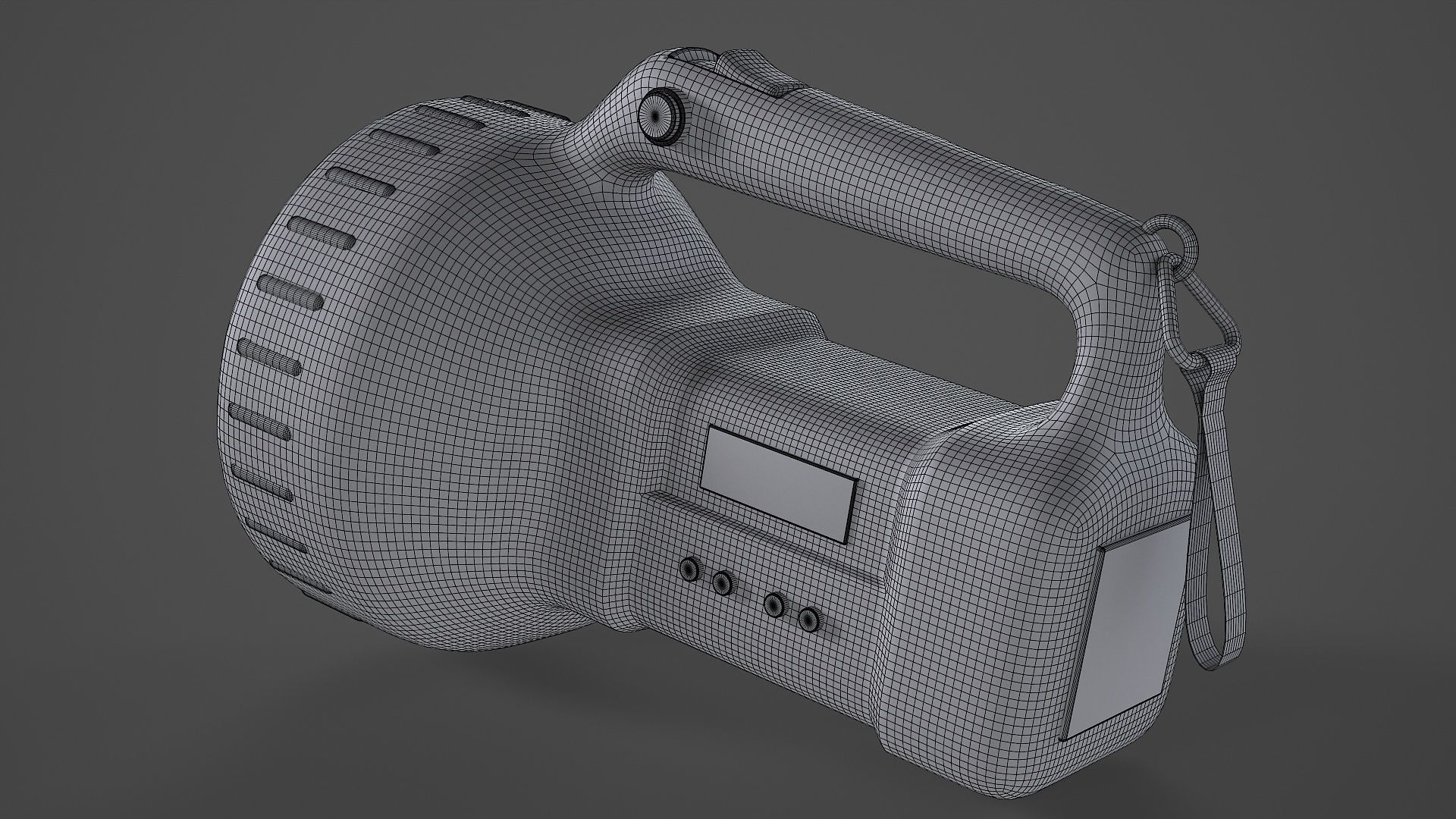 Handheld Rechargeable Flash Light 3D model | CGTrader