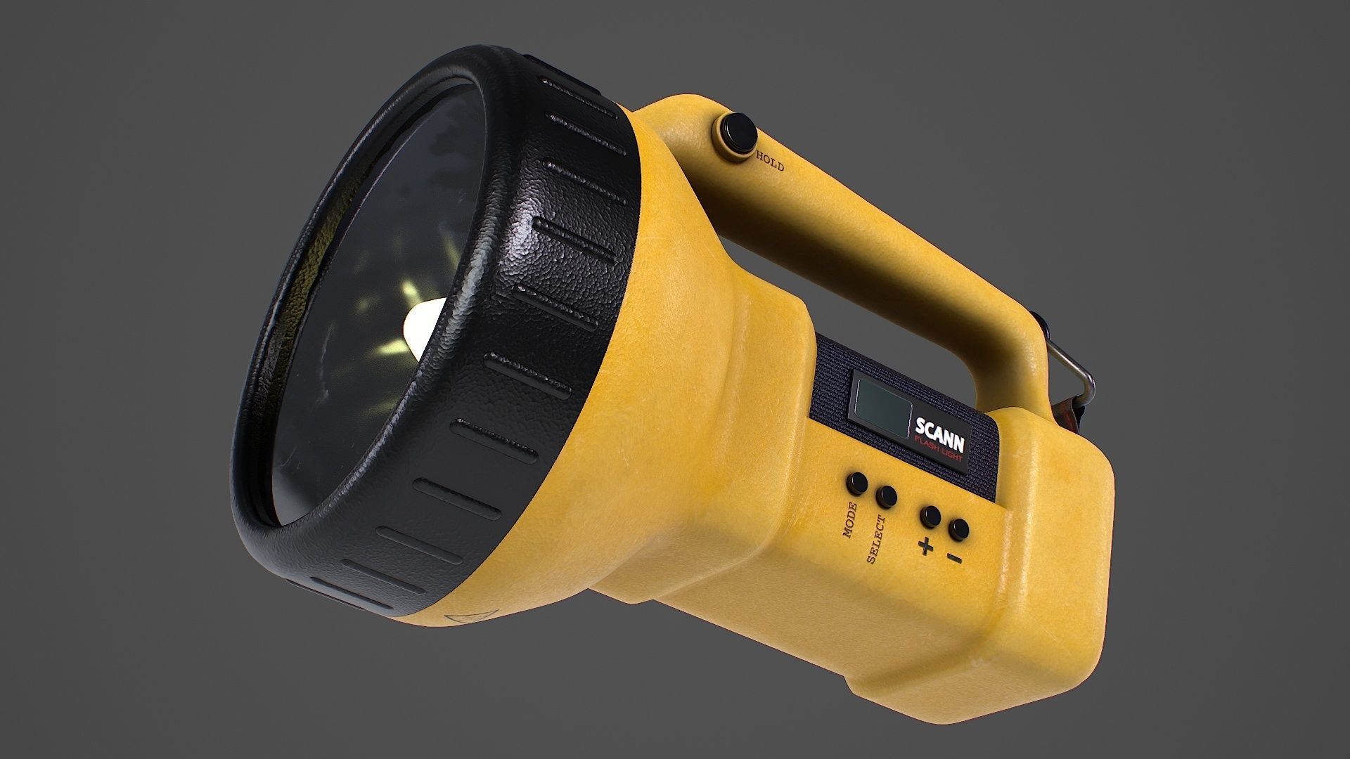 Handheld Rechargeable Flash Light 3D model | CGTrader