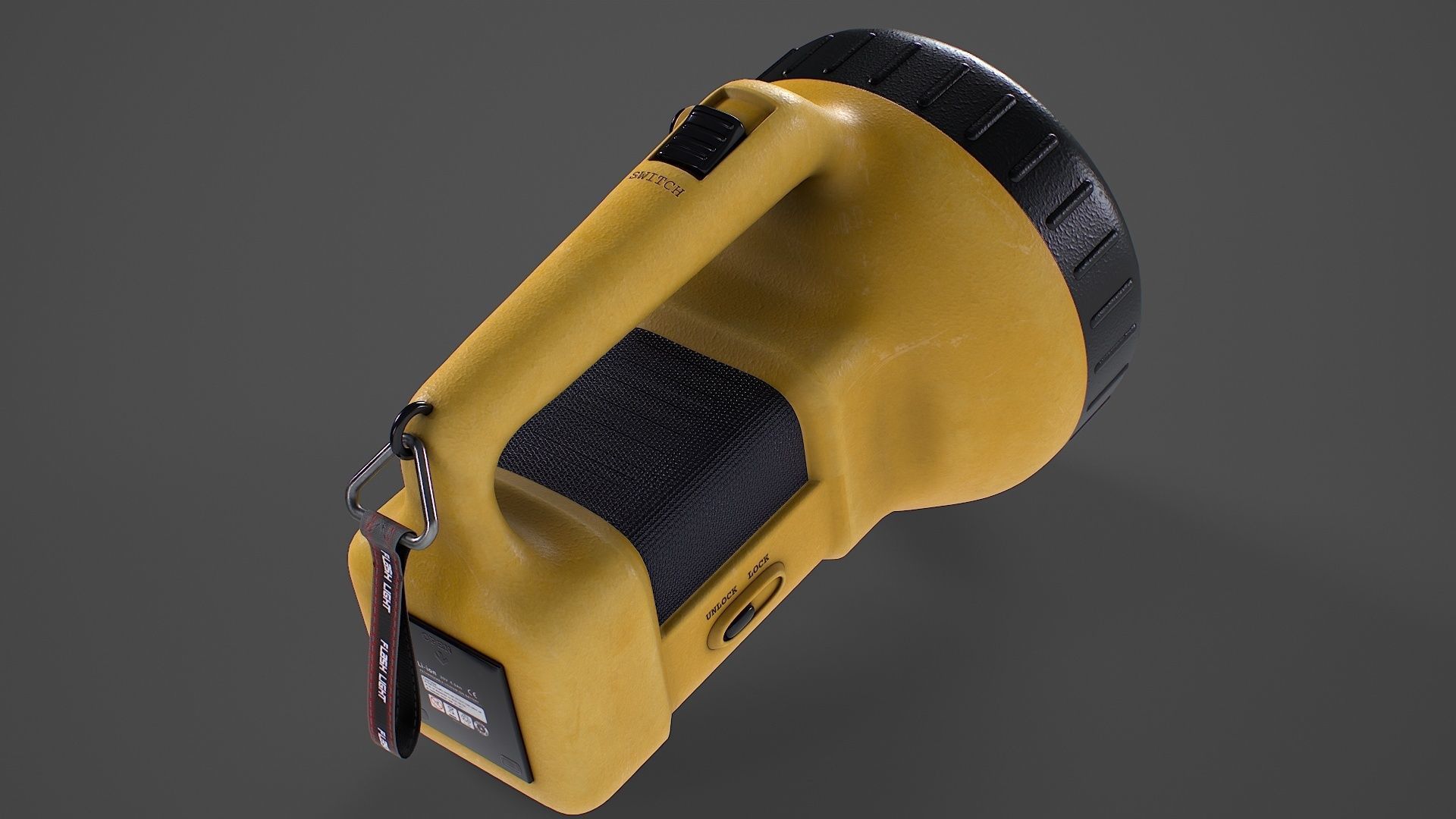 Handheld Rechargeable Flash Light 3D model | CGTrader