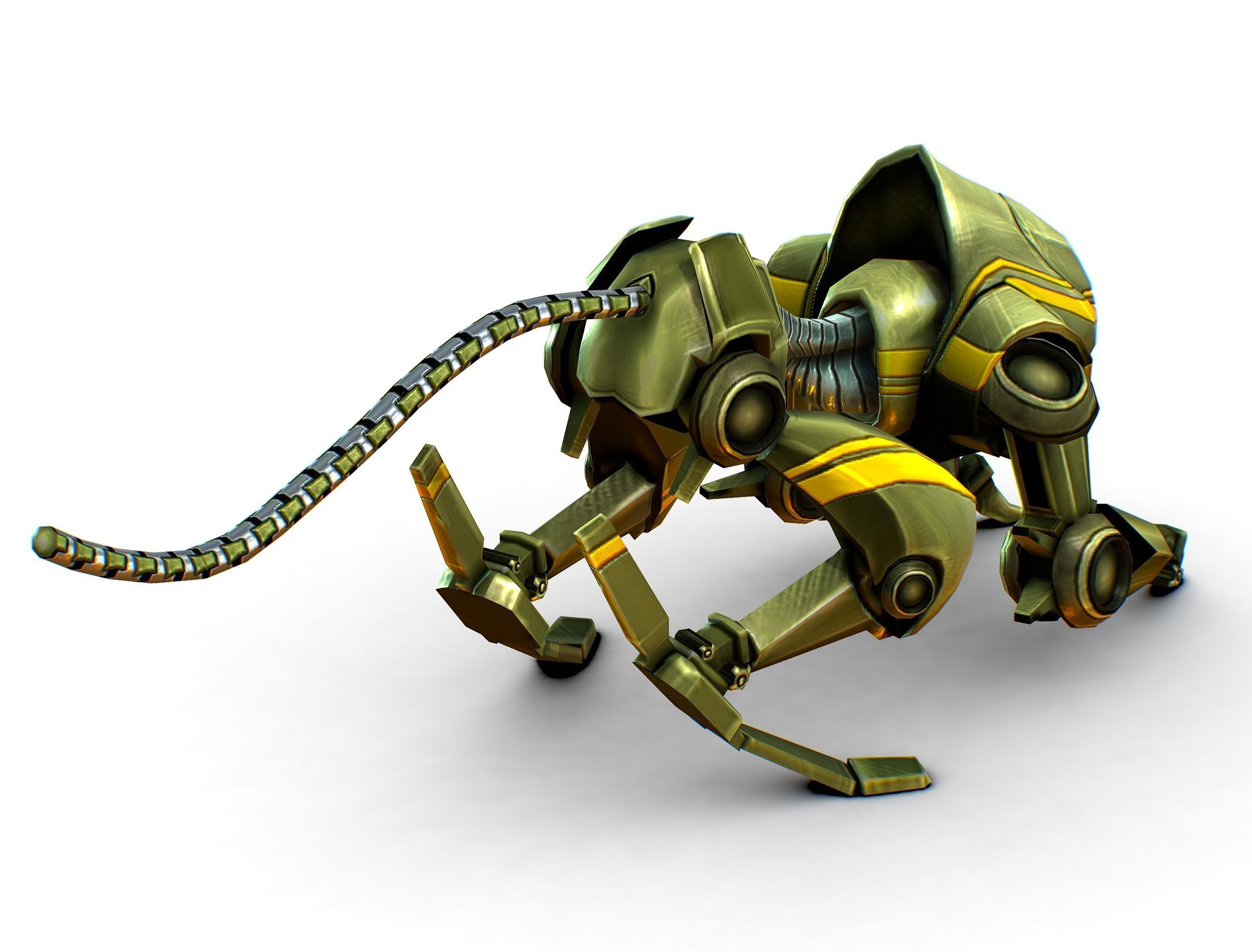 3D model Military Robot Drone Cat Animal VR / AR / low-poly | CGTrader