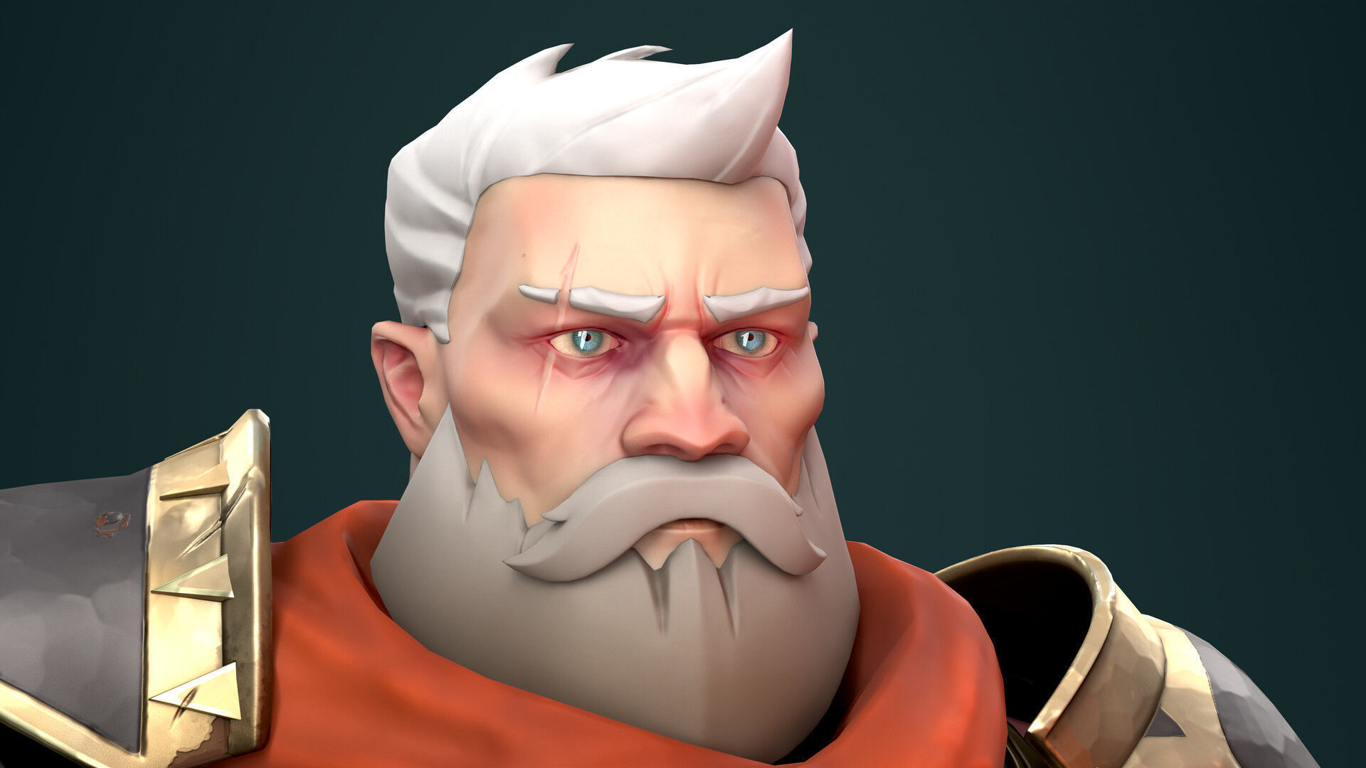 3D model Old Knight Warrior Game Ready VR / AR / low-poly | CGTrader