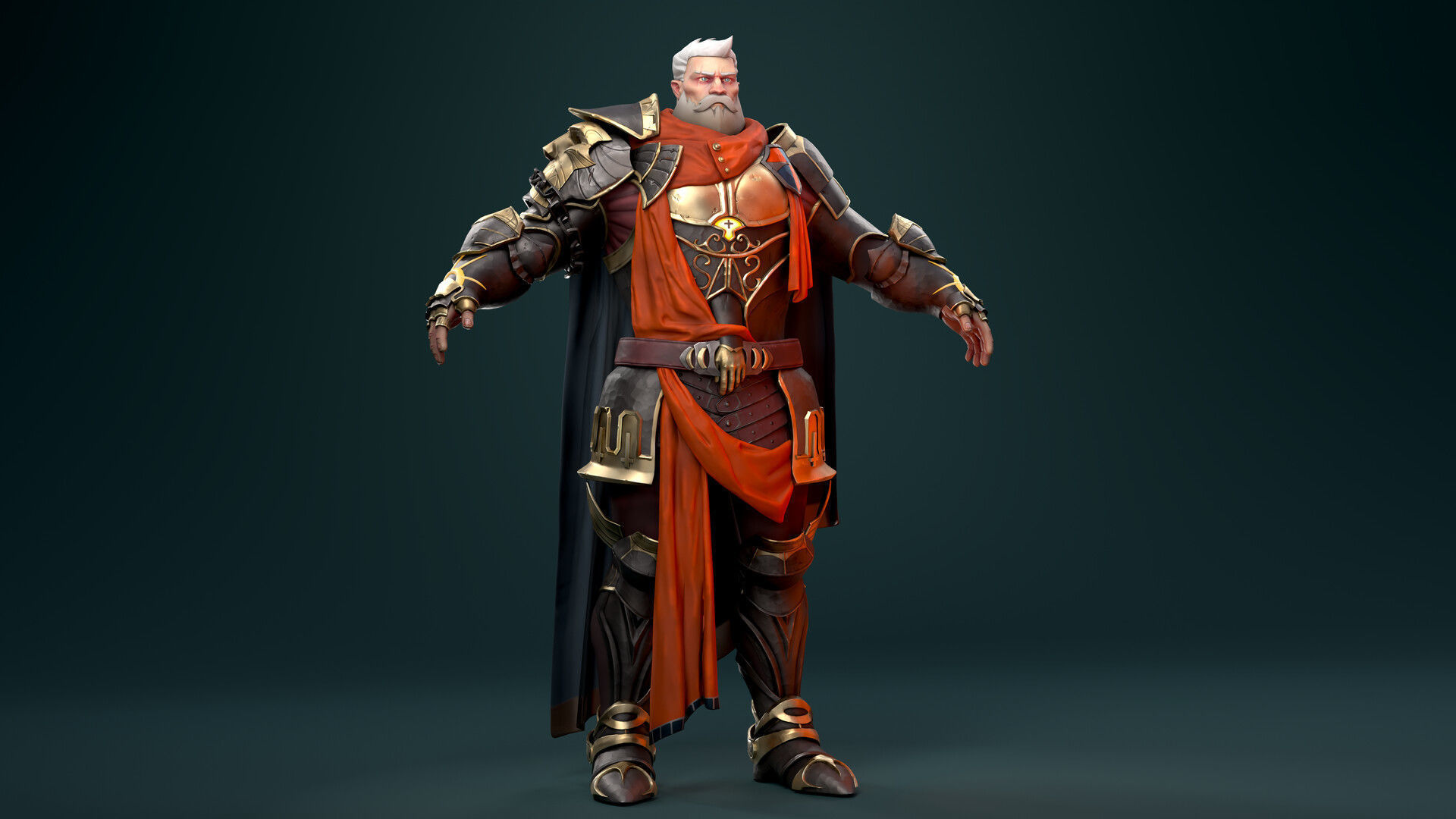 3D model Old Knight Warrior Game Ready VR / AR / low-poly | CGTrader