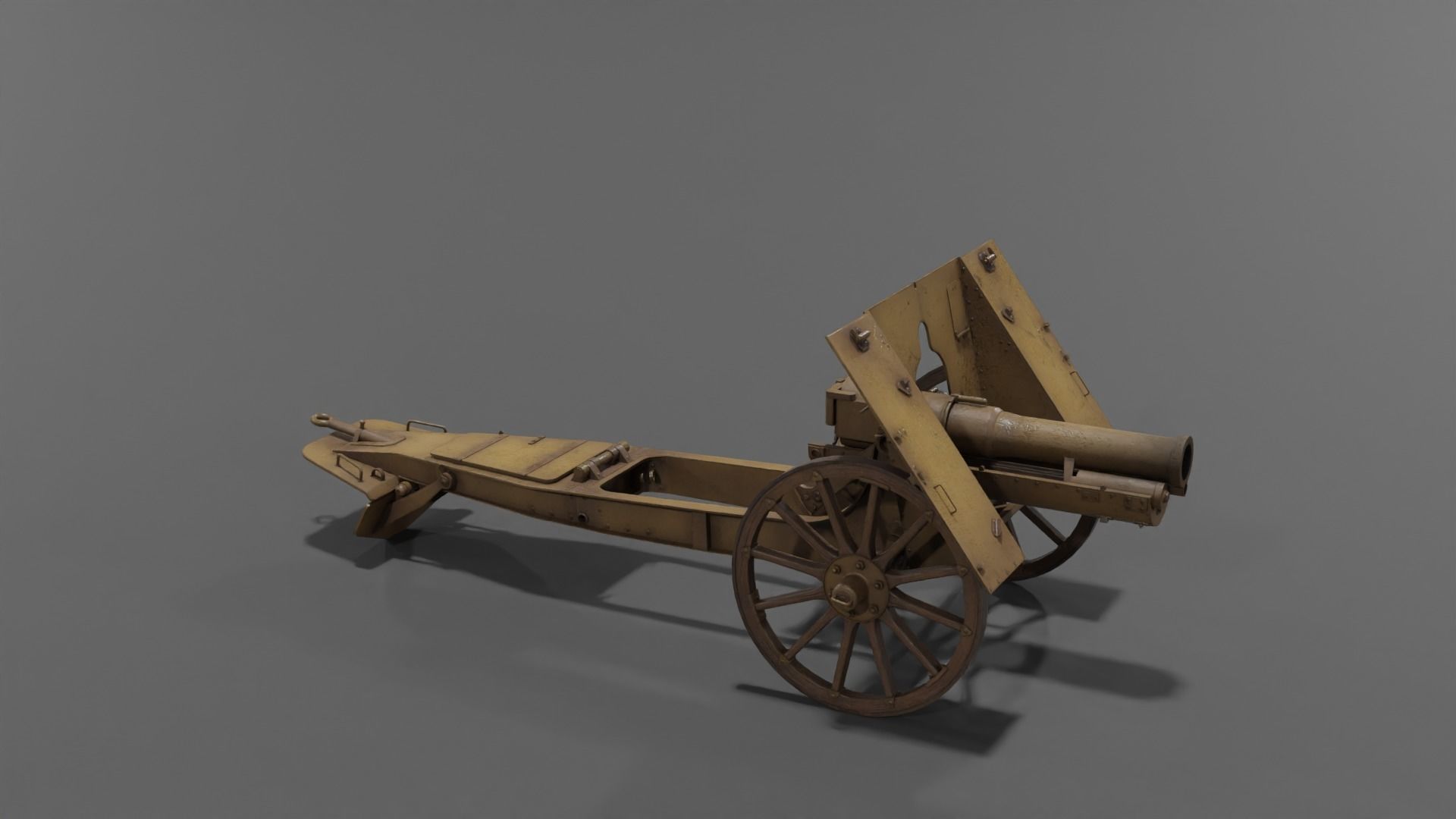 3D model Type 99 10cm Mountain Gun VR / AR / low-poly | CGTrader
