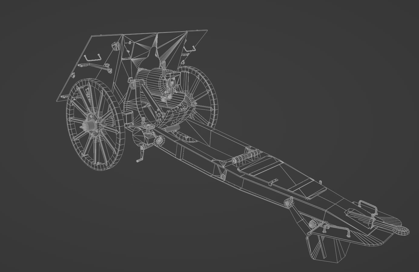 3D model Type 99 10cm Mountain Gun VR / AR / low-poly | CGTrader