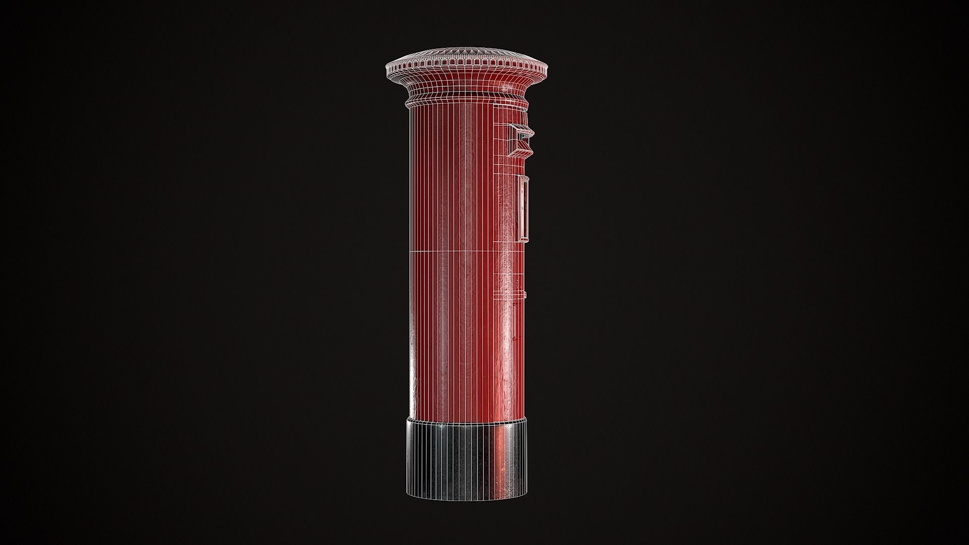 3D model Royal PostBox Low Poly PBR VR / AR / low-poly | CGTrader