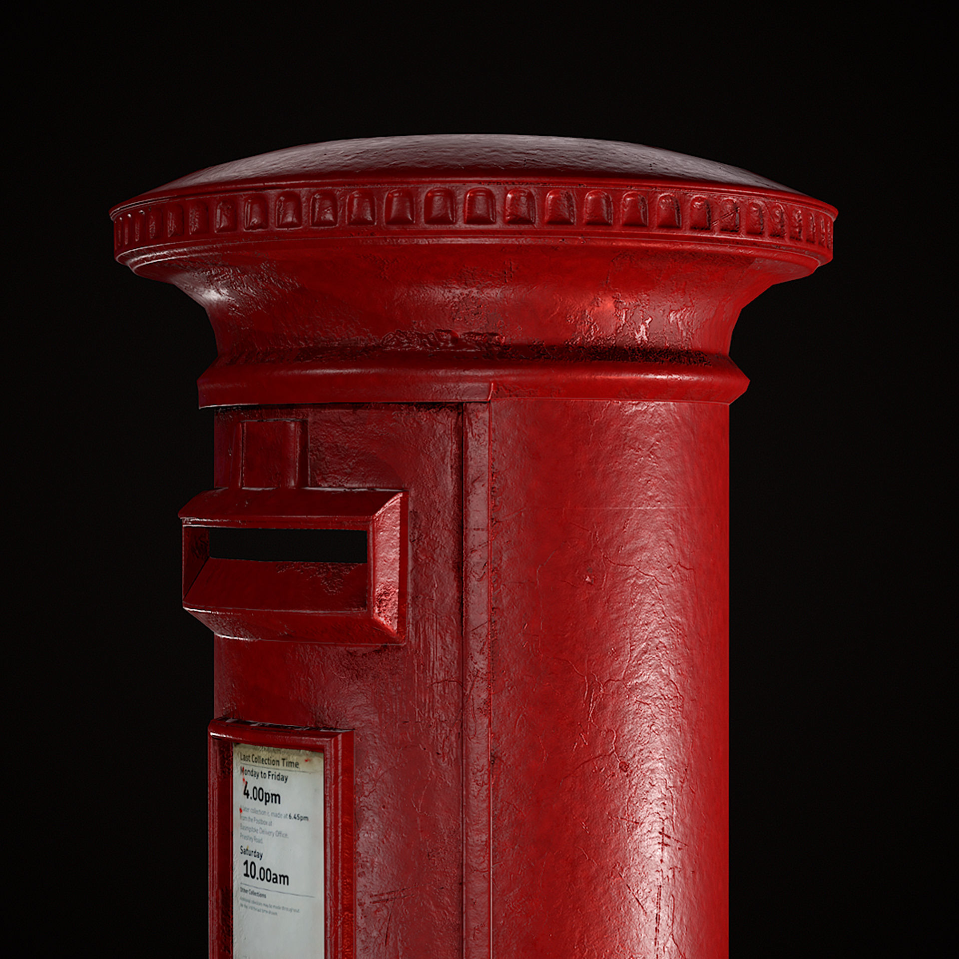 3D model Royal PostBox Low Poly PBR VR / AR / low-poly | CGTrader