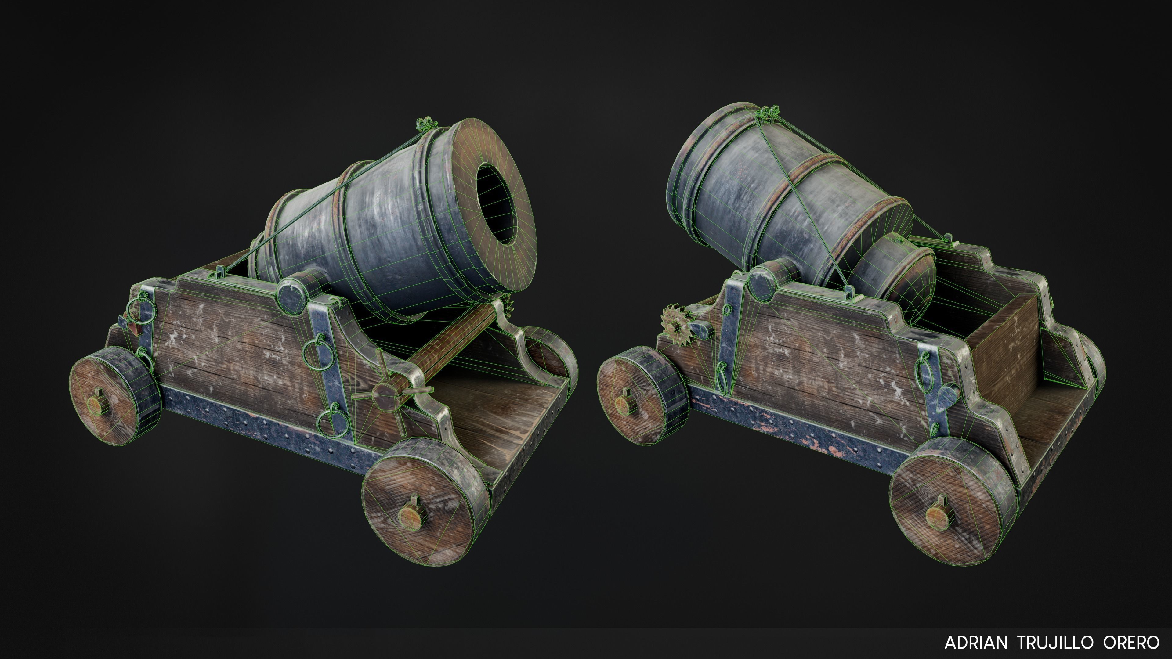 3D model Medieval Mortar VR / AR / low-poly | CGTrader