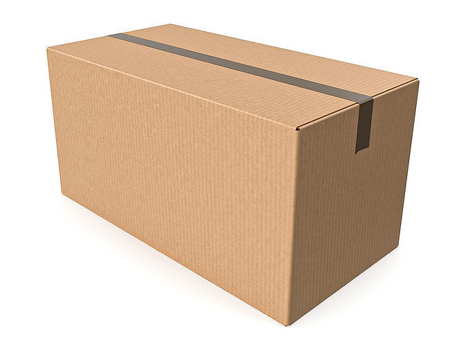 3D model Cardboard box sealed with packing 03 VR / AR / low-poly | CGTrader