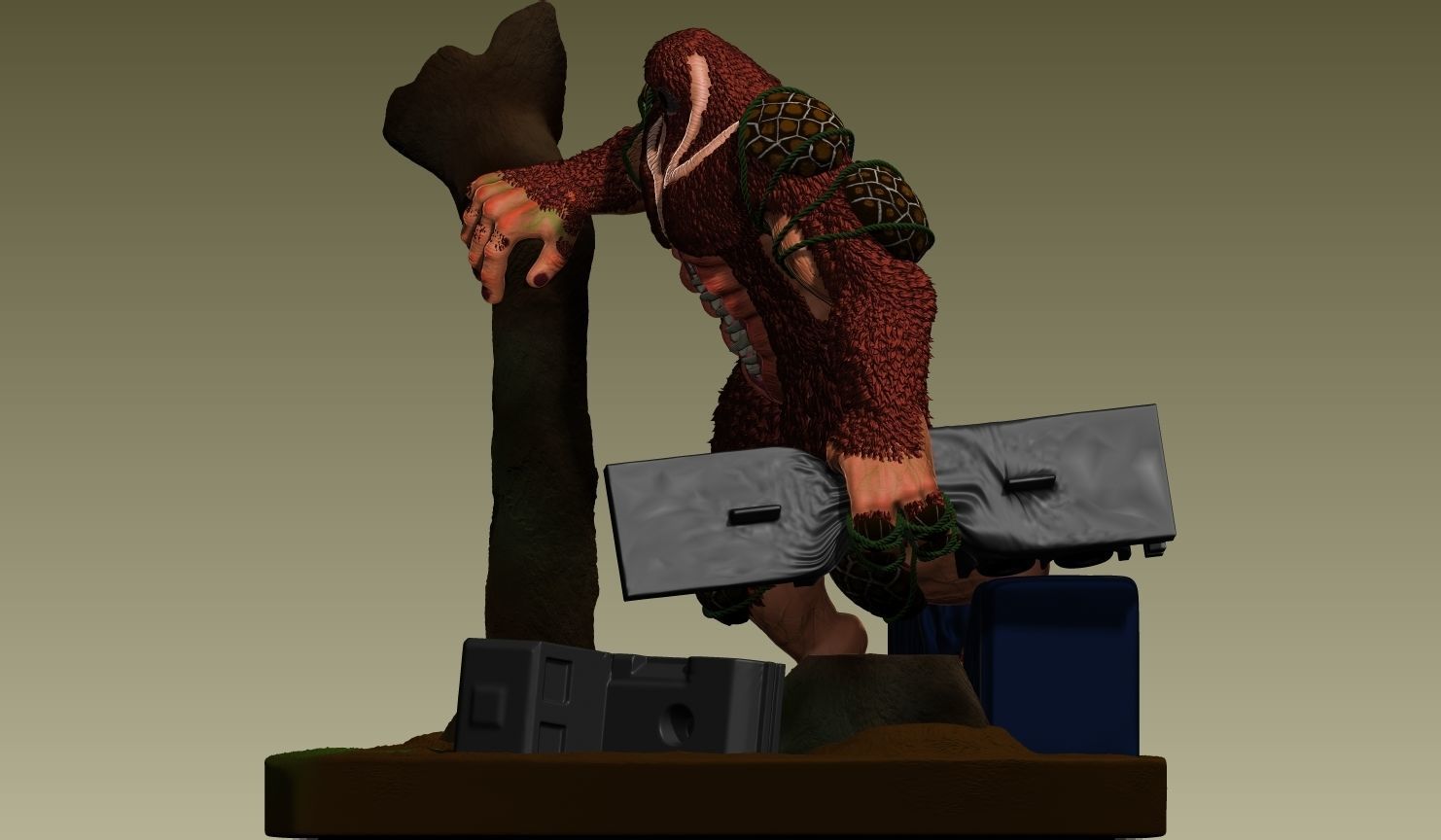 Mapinguari the Amazon Guardian 3D model | CGTrader