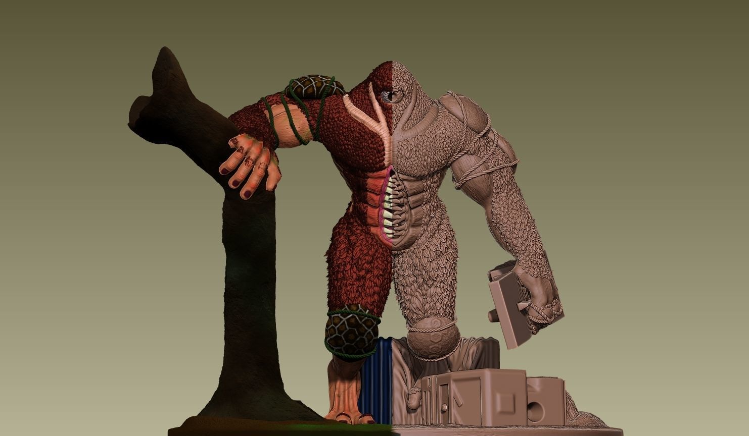 Mapinguari the Amazon Guardian 3D model | CGTrader