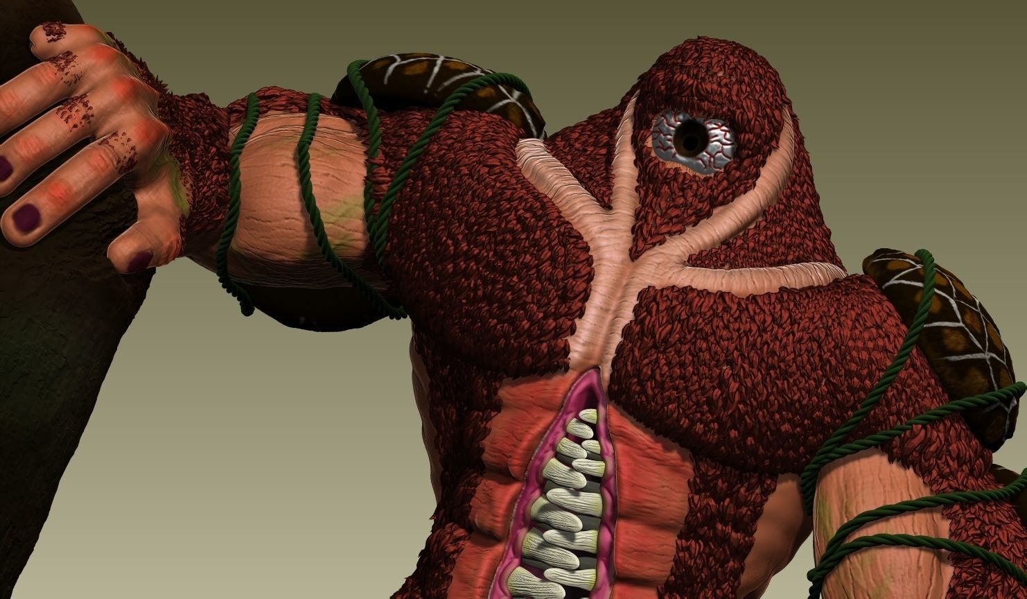 Mapinguari the Amazon Guardian 3D model | CGTrader