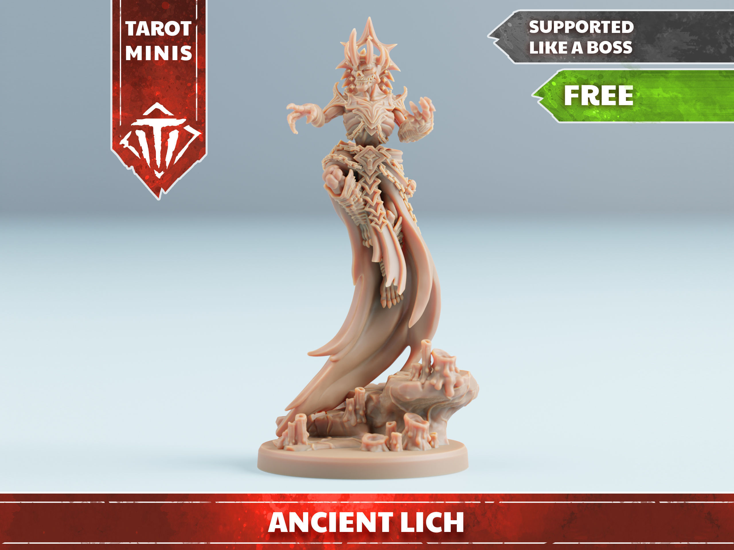 ANCIENT LICH UNDEAD - FREE free 3D model 3D printable | CGTrader