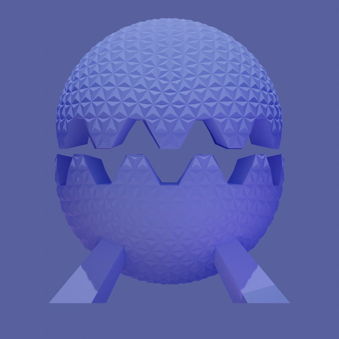 Epcot Ball Case 3D model 3D printable | CGTrader