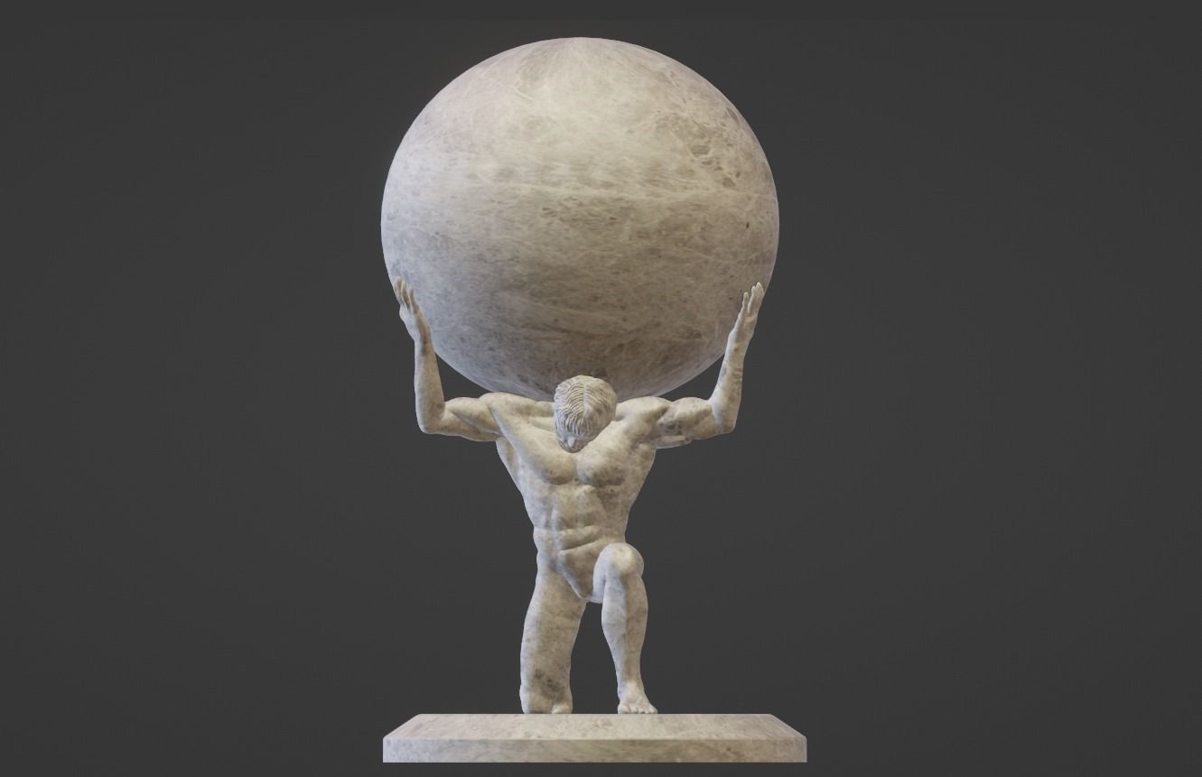 Atlas Statue 3D model | CGTrader
