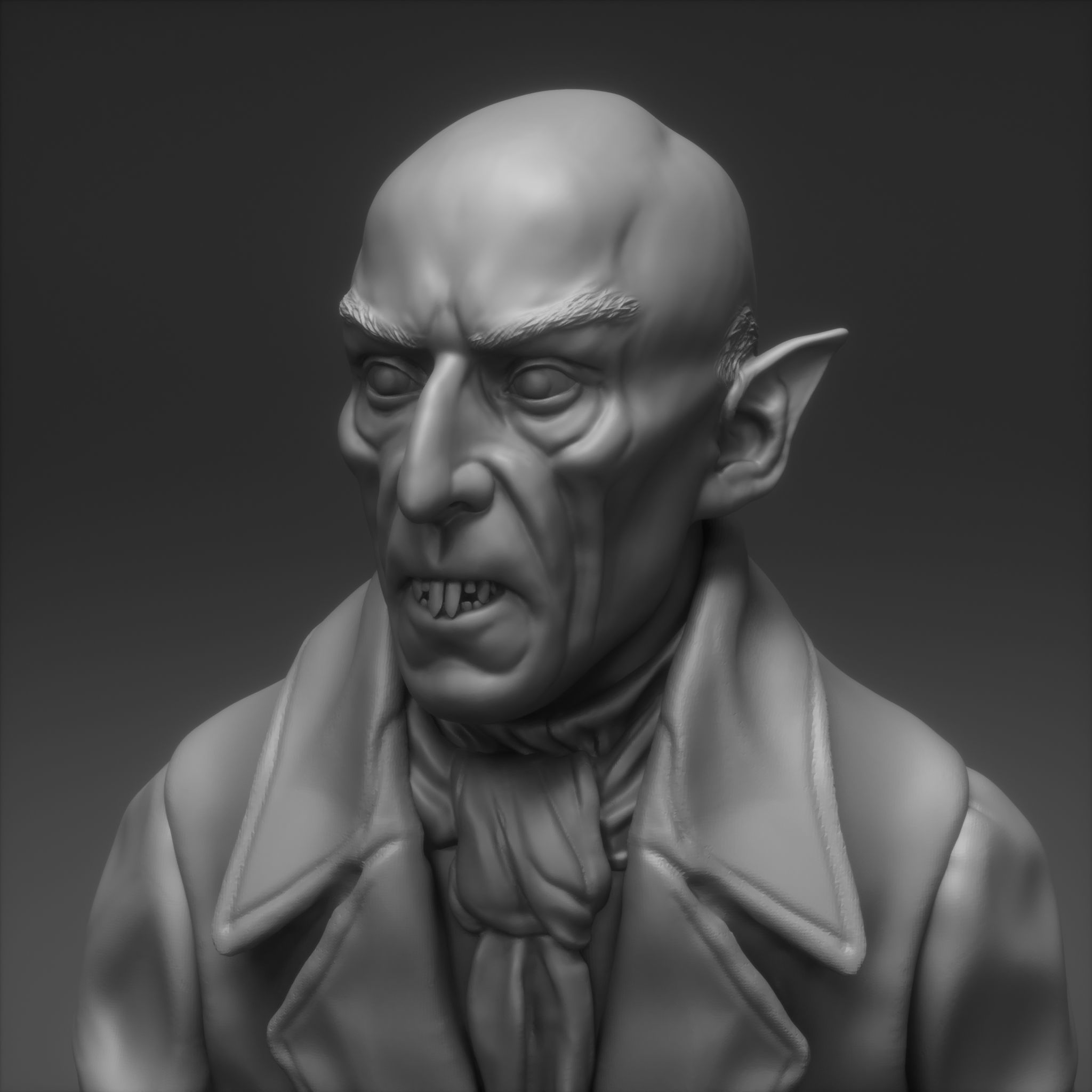 Max Schreck - Count Orlok - Nosferatu 1922 3D model 3D printable | CGTrader