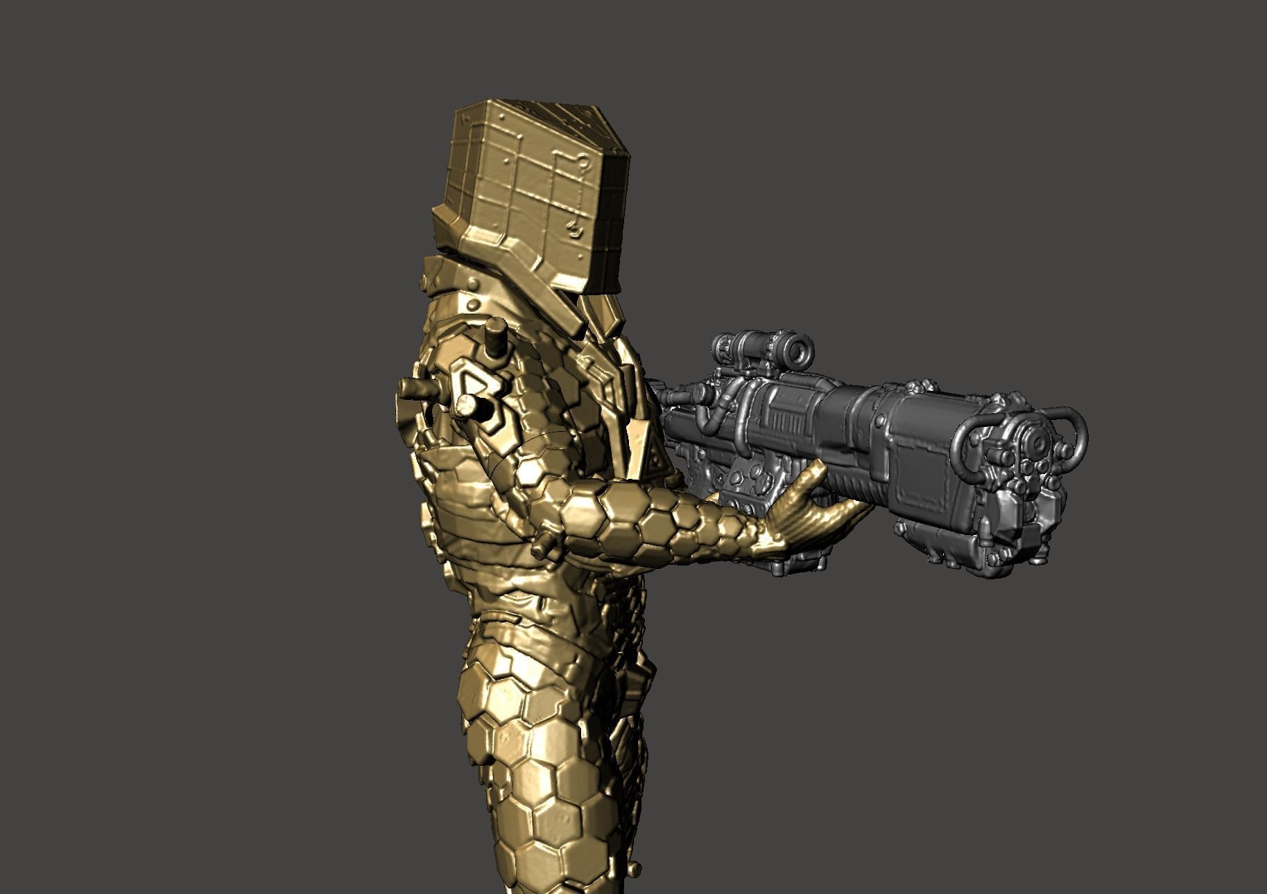 WOLFENSTEIN POWERARMOR LASERKRAFTWERK TNO High-Poly STL 3D model 3D ...