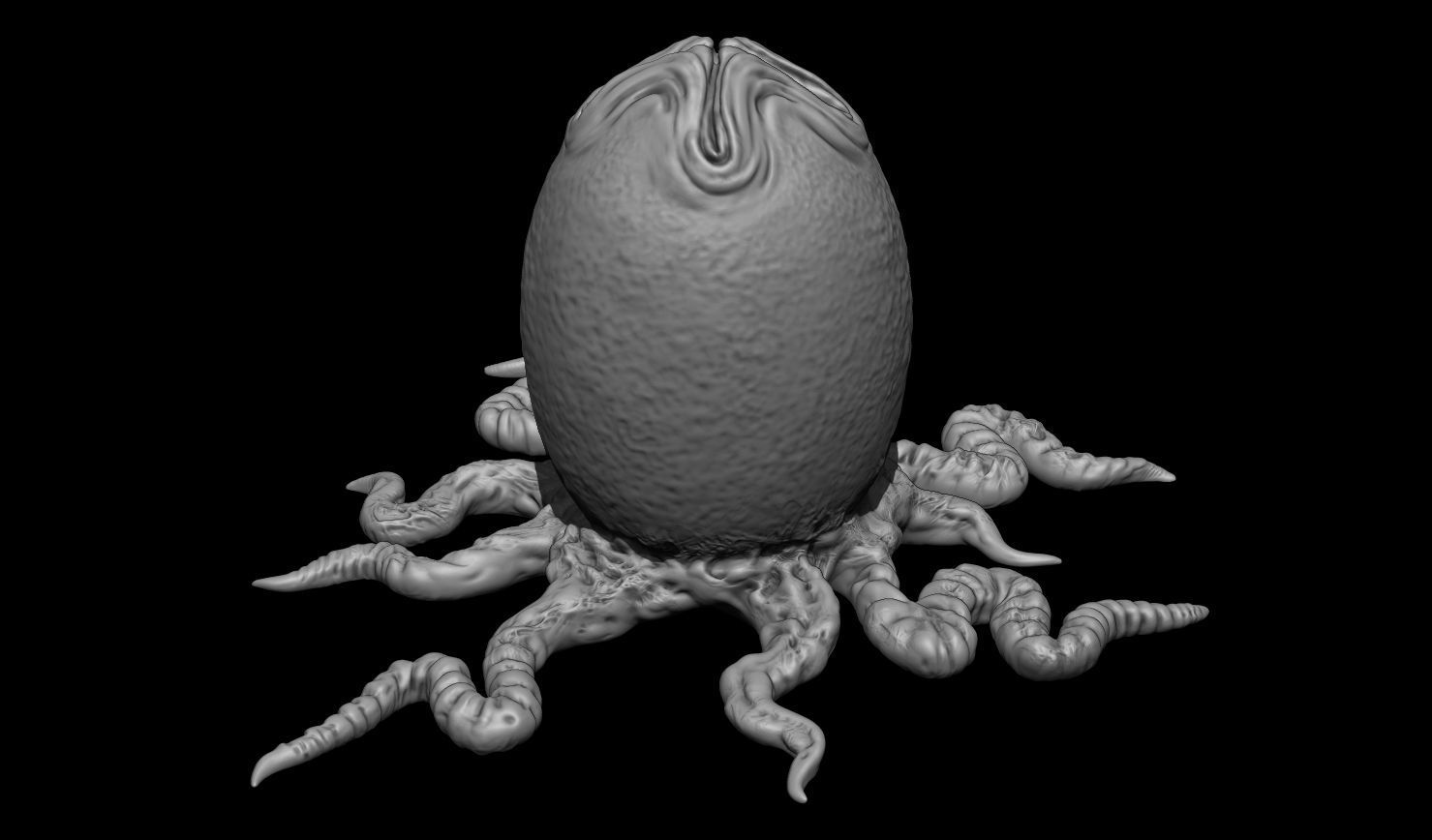 3D PRINTABLE ALIEN EGG OVOMORPH 1979 WITH ROOTS 3D model 3D printable ...
