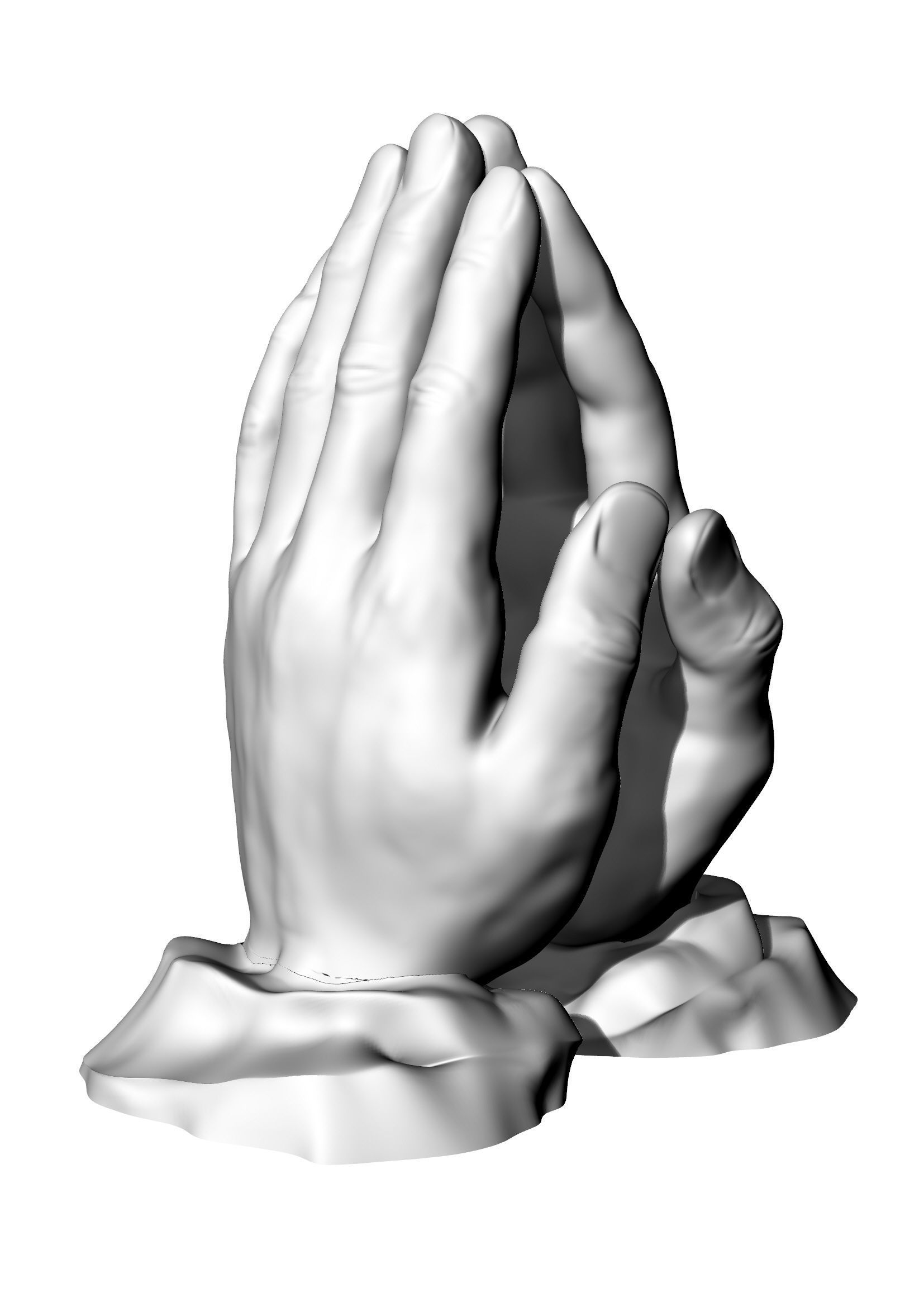 praying hands 3D model | CGTrader