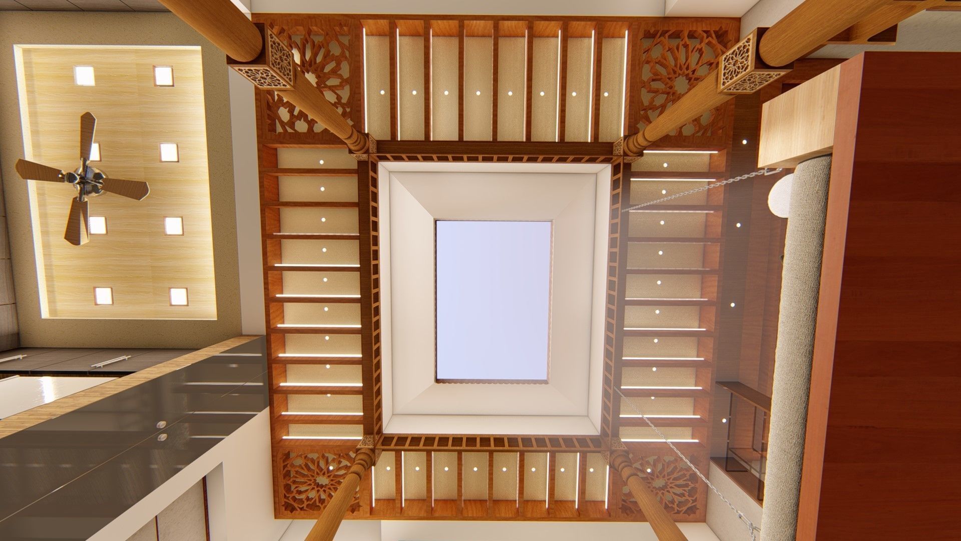 COURTYARD INTERIOR DESIGN 3D MODEL SKETCHUP 3D model | CGTrader