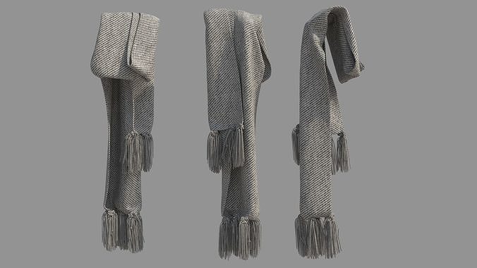 3D model scarf bone VR / AR / low-poly | CGTrader