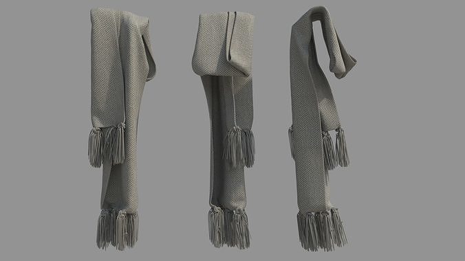 3D model Women Scraf VR / AR / low-poly | CGTrader