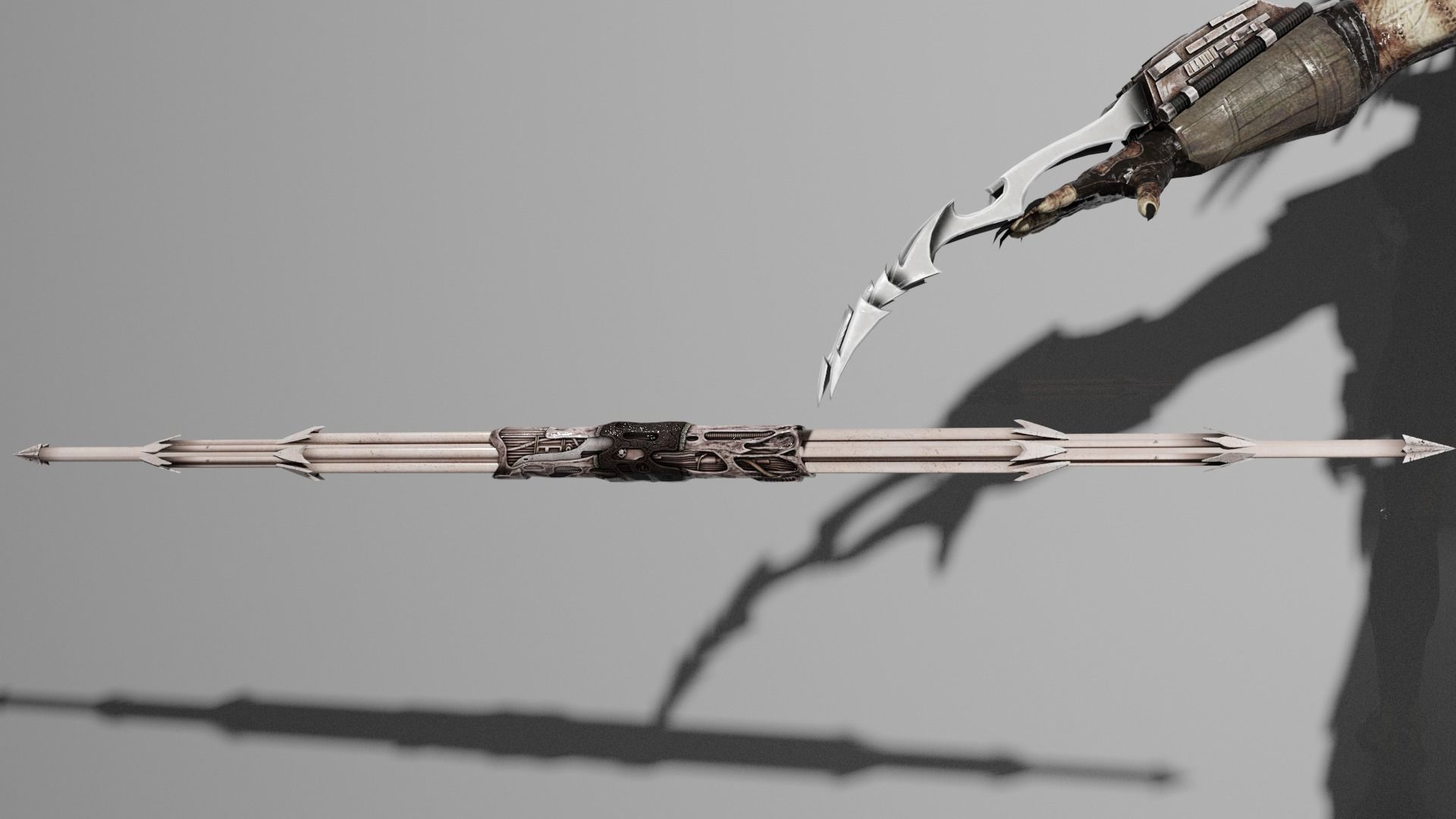Predator character with claws 3D model rigged | CGTrader