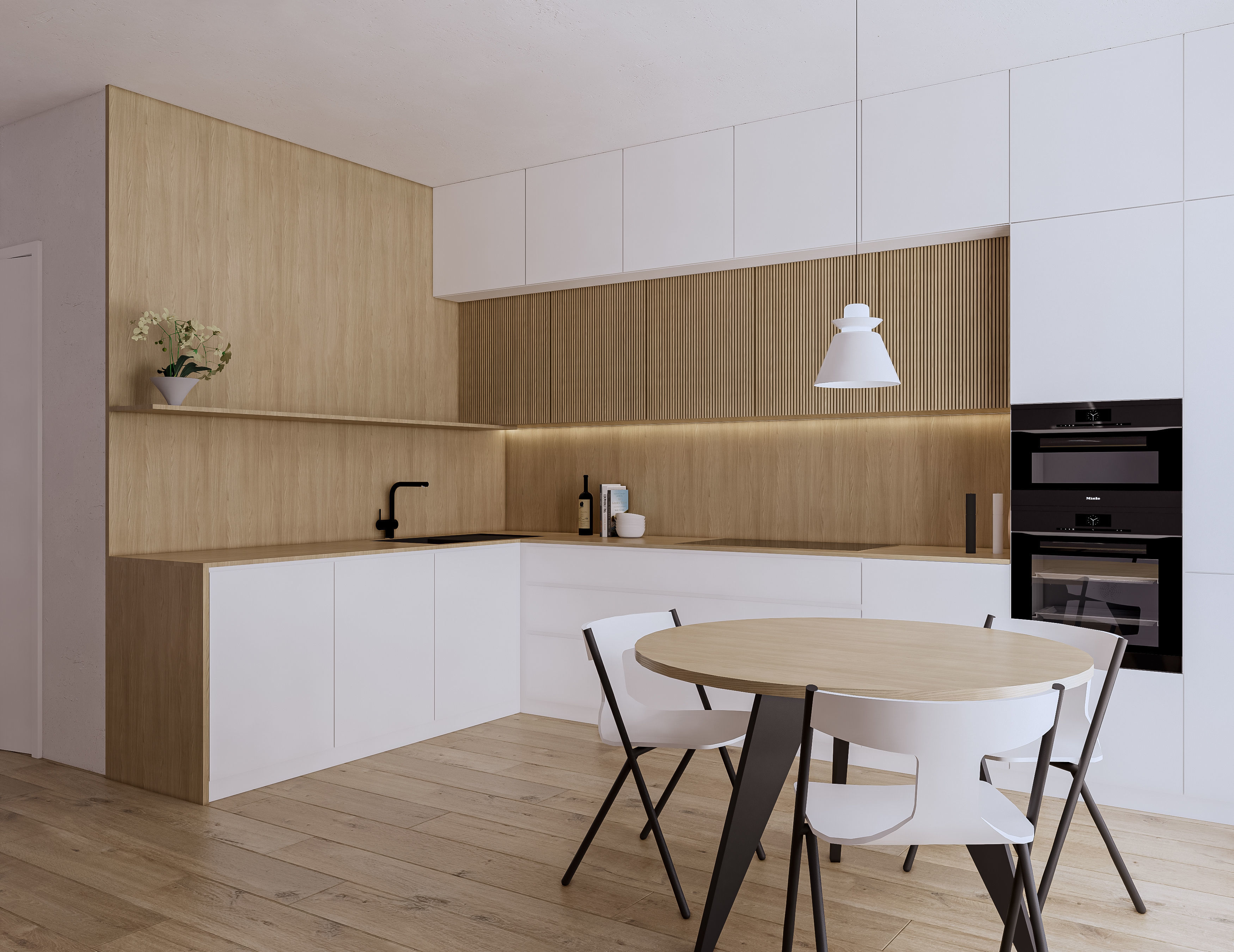 3D model Modern Kitchen Created in Revit 11 VR / AR / low-poly | CGTrader