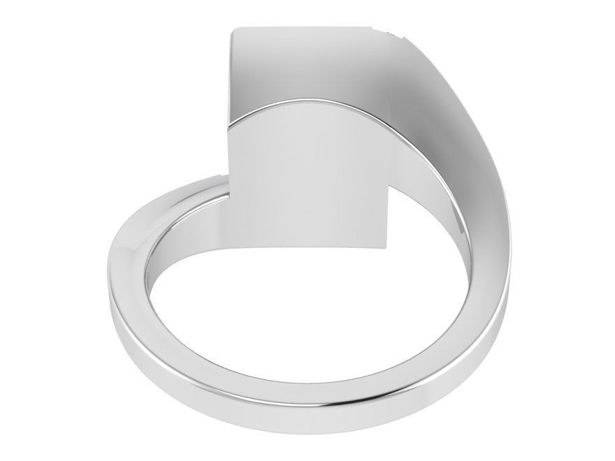 Blue stone square ring 2875 3D print model 3D model 3D printable | CGTrader