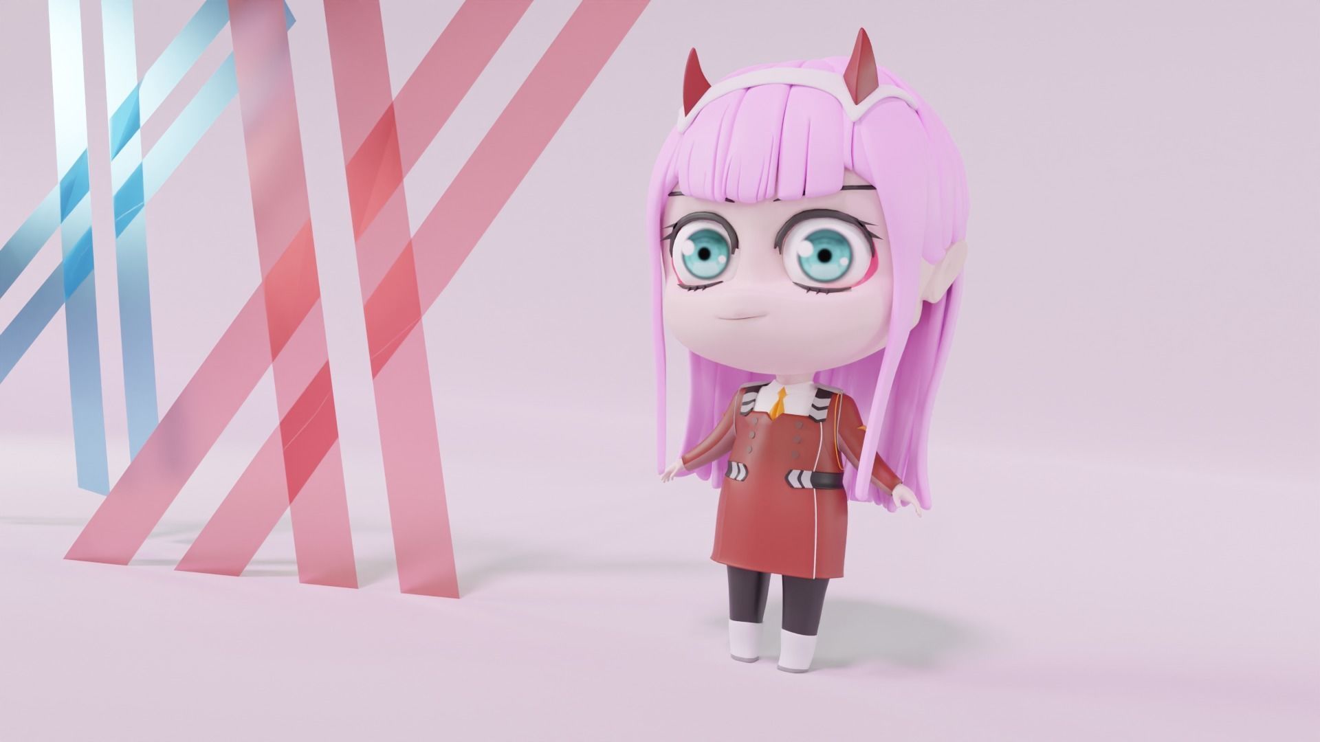 Zero Two Chibi 3d Model Cgtrader