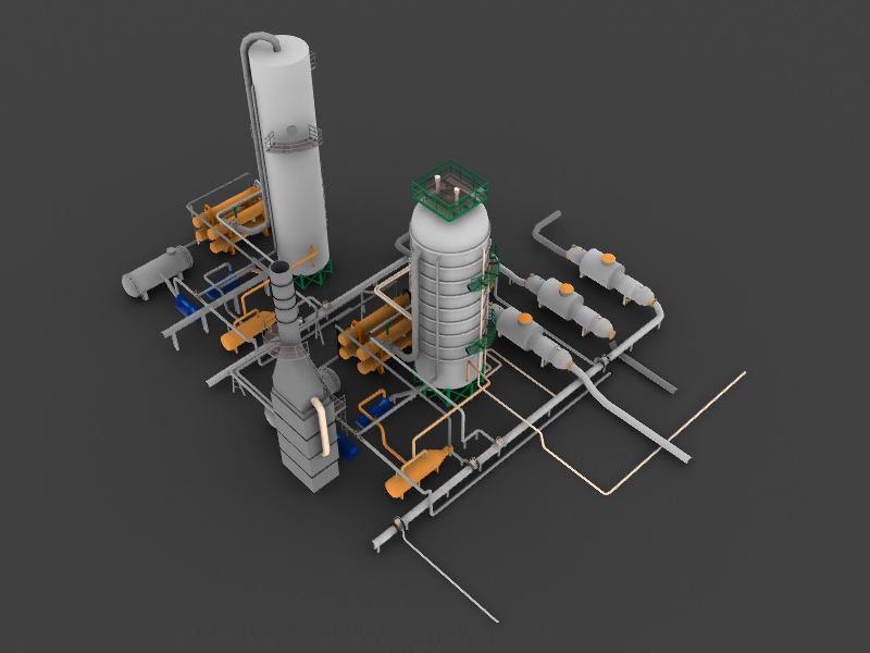 Distillation units 3D model | CGTrader
