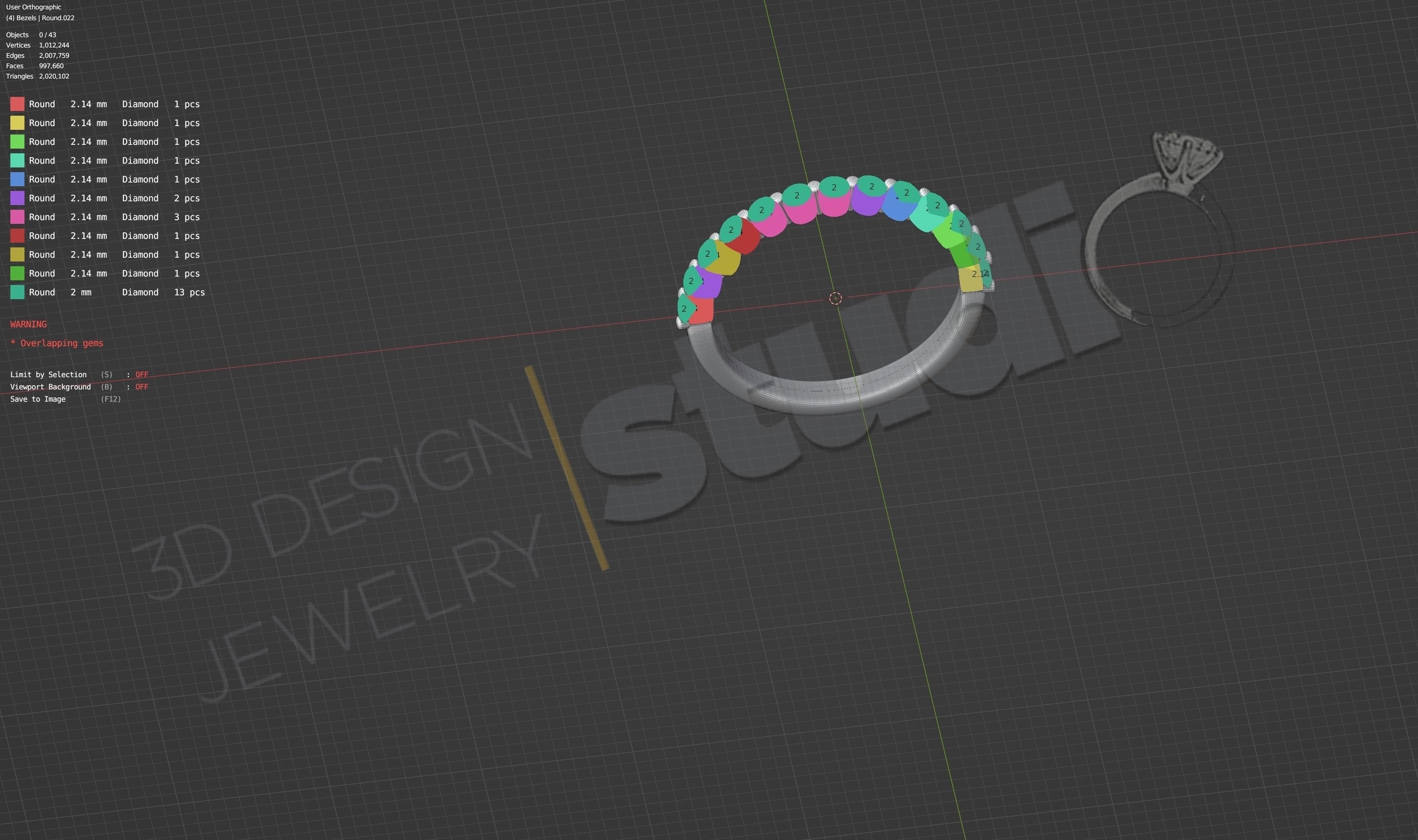 Brilliant diamond ring 3d model 3D model 3D printable | CGTrader