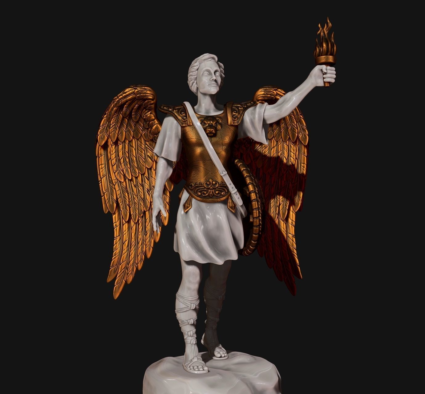 Gabriel Archangel - Metal - Wood - CNC Rounting and 3D model 3D ...