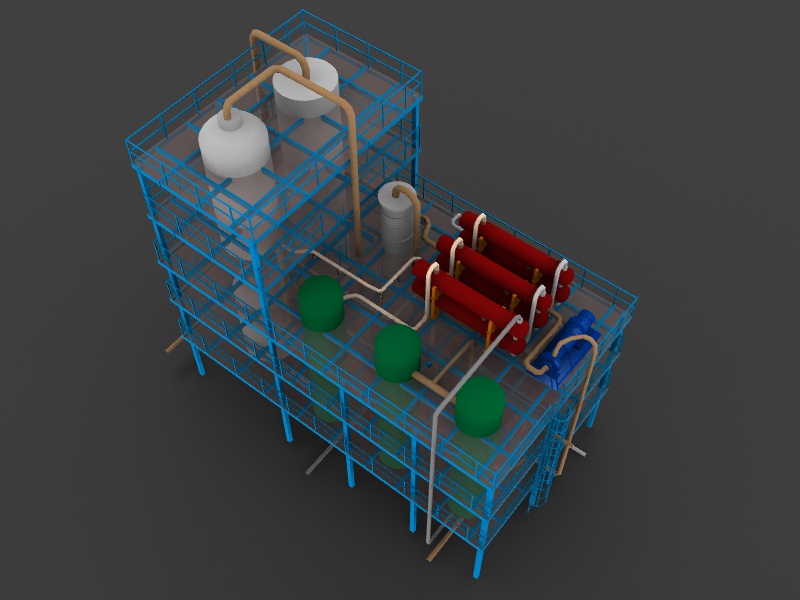 refinery unit hydrocracker 3D model | CGTrader