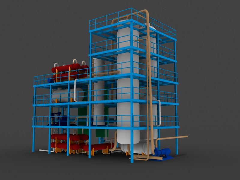 refinery unit hydrocracker 3D model | CGTrader