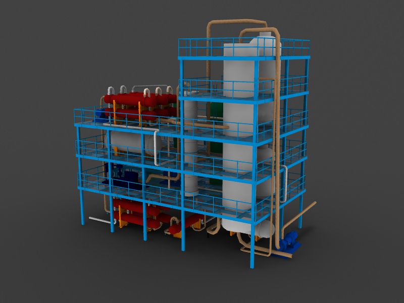 refinery unit hydrocracker 3D model | CGTrader