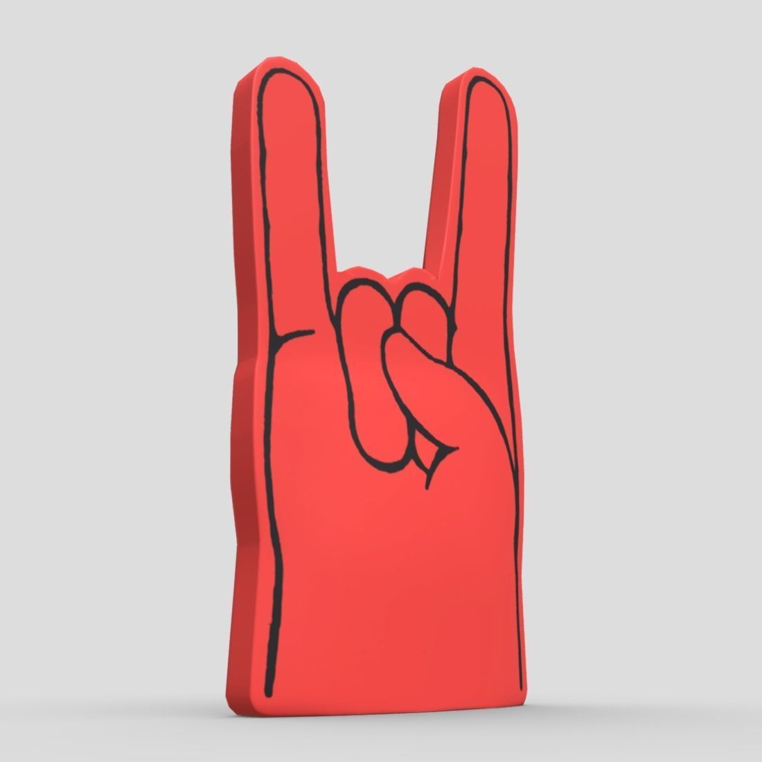 3D model Foam Finger 3 VR / AR / low-poly | CGTrader