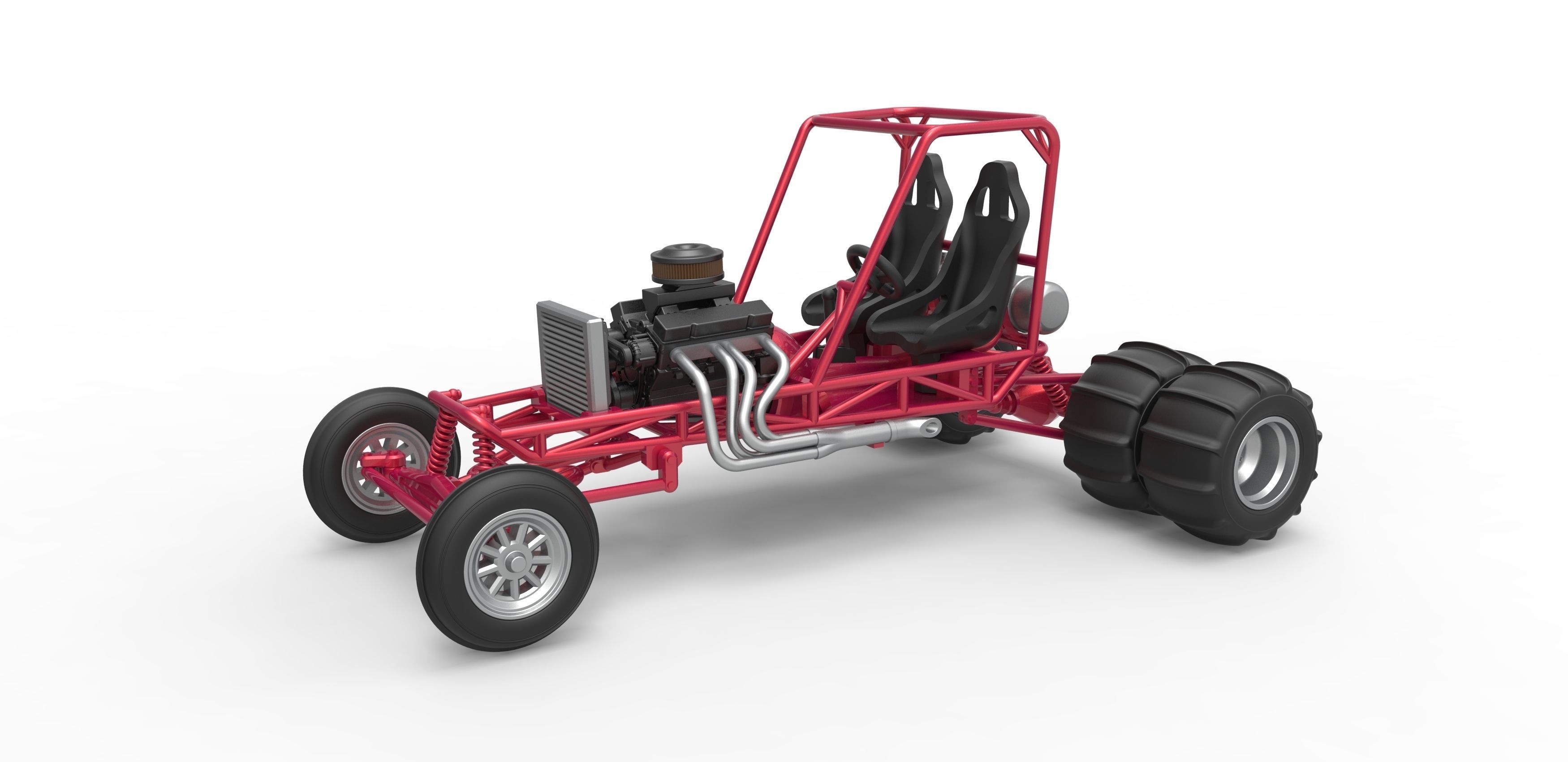 Diecast old school water pumper Sand buggy Scale 1 to 25 3D model 3D printable | CGTrader