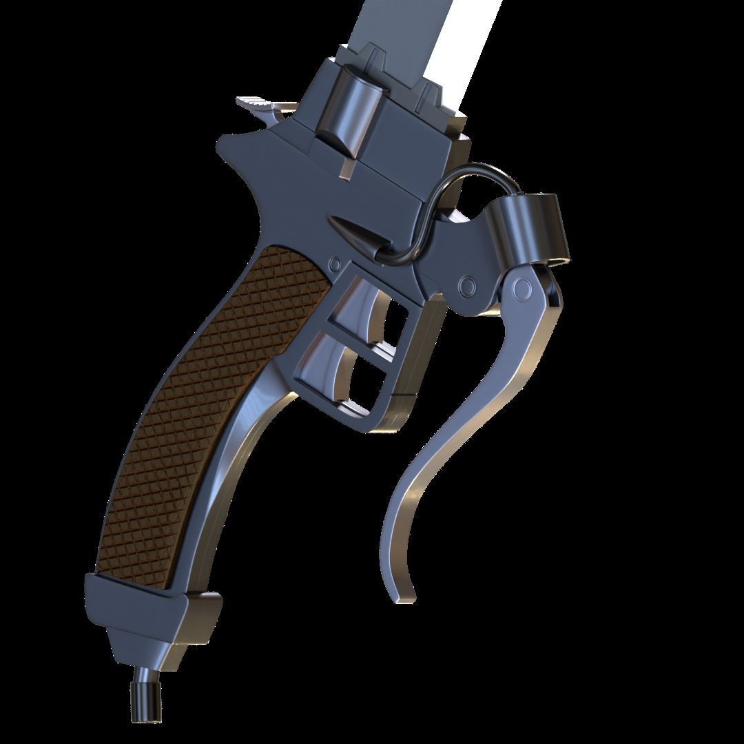 Attack On Titan 3D maneuver gear ODM sword 3D model 3D printable | CGTrader