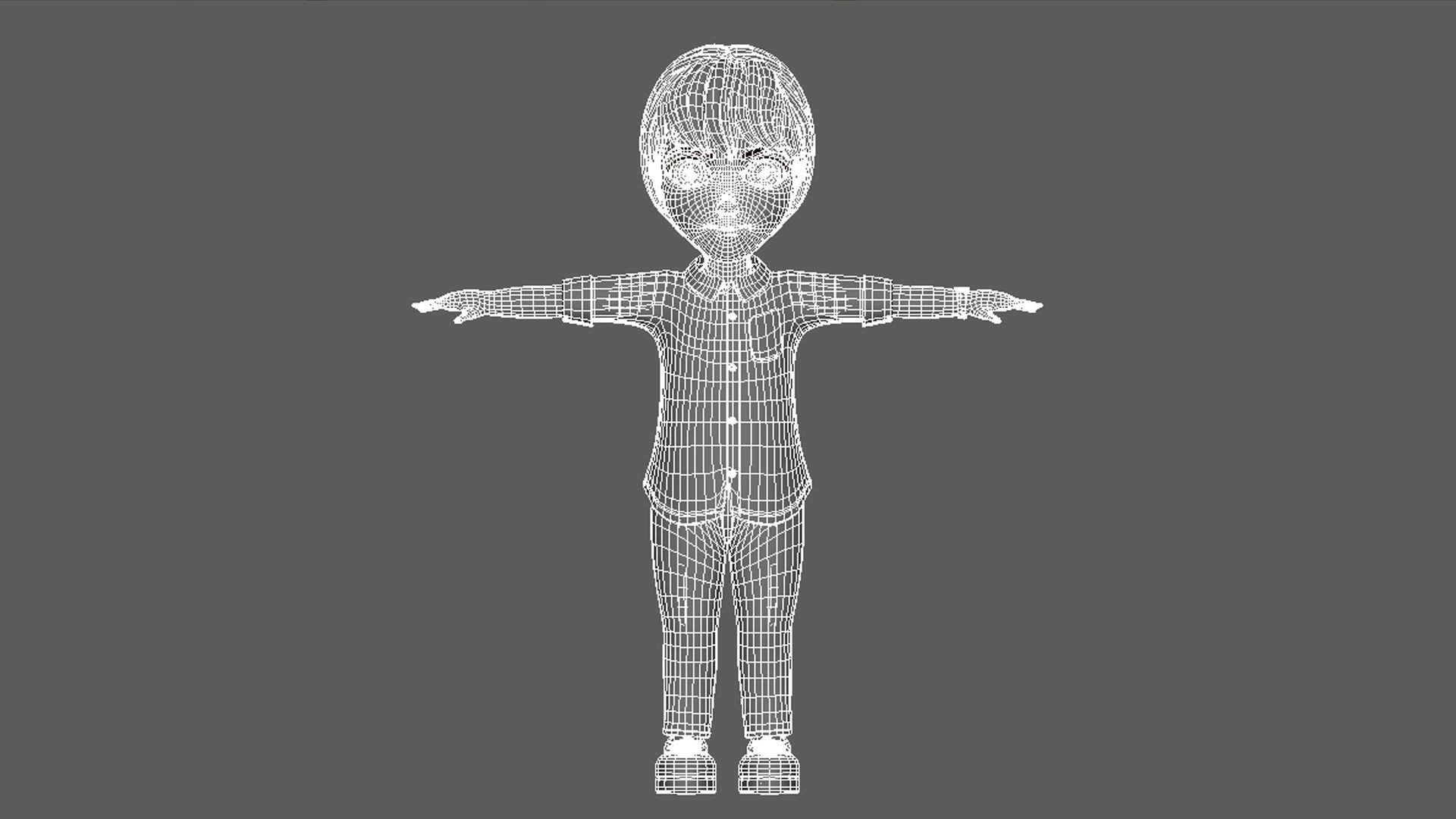Cartoon Boy Sam 3D model | CGTrader
