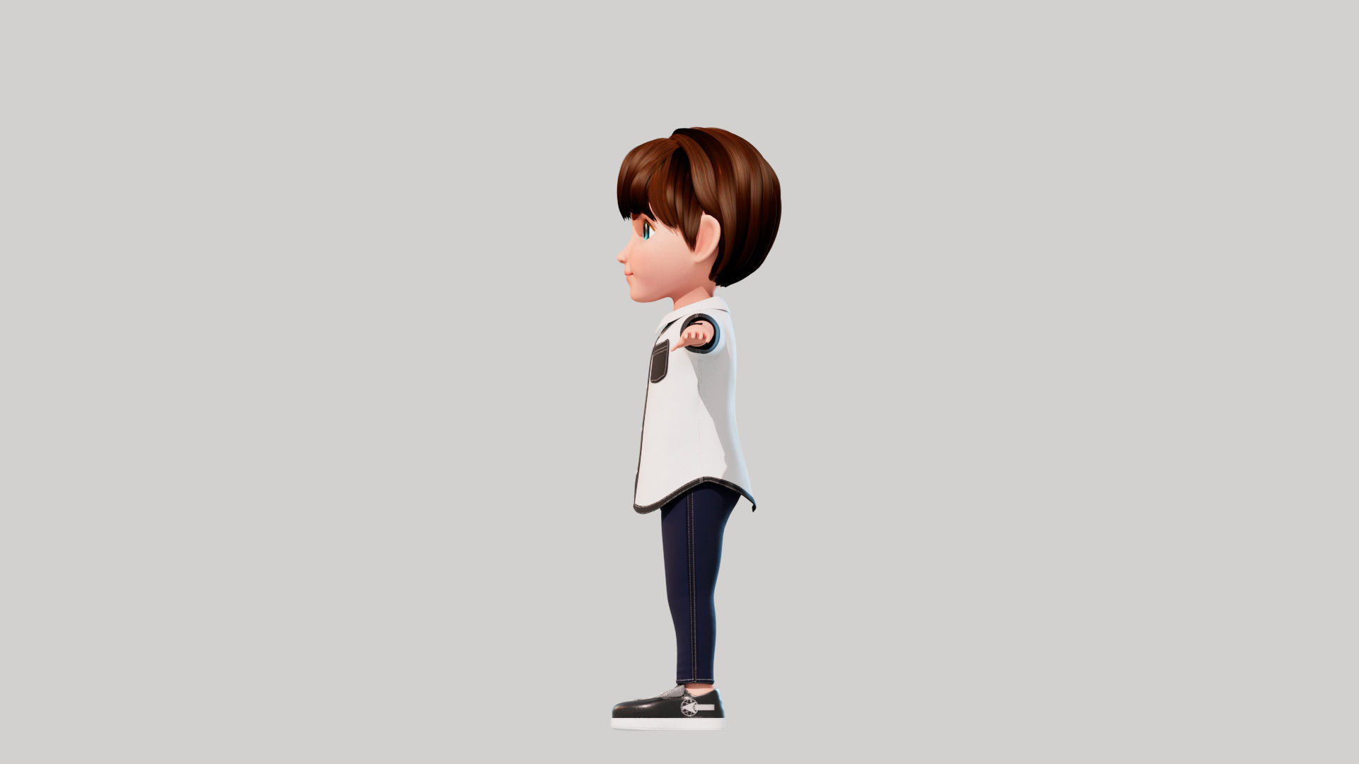 Cartoon Boy Sam 3D model | CGTrader
